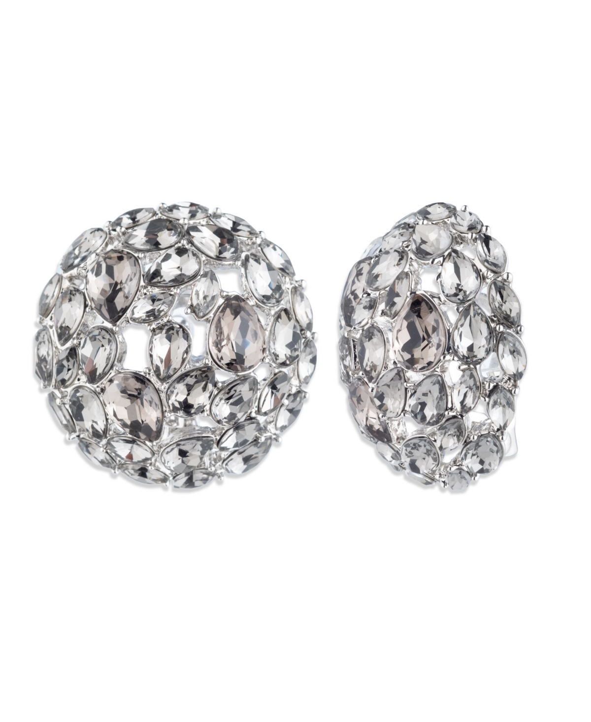 Click here for Givenchy Glass Stone Silver-Tone Drama Cluster Stu... prices