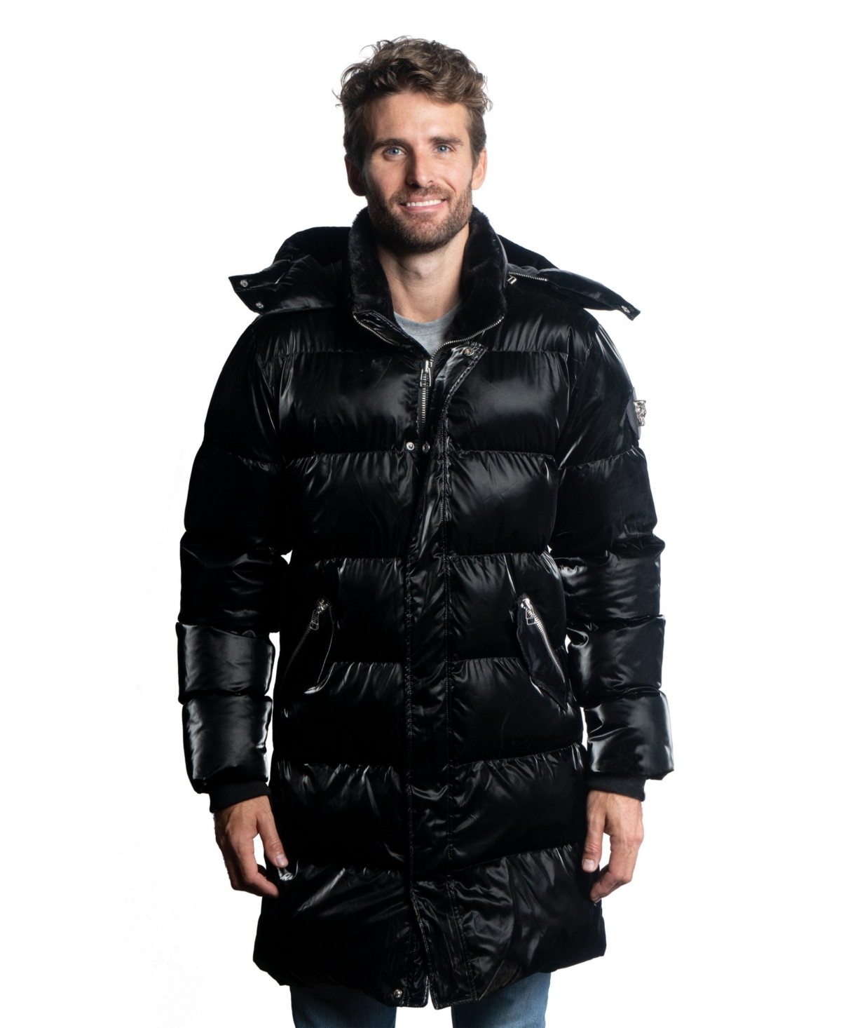 Click here for Woodpecker Mens Penguin Quilted Coat - All wet bla... prices