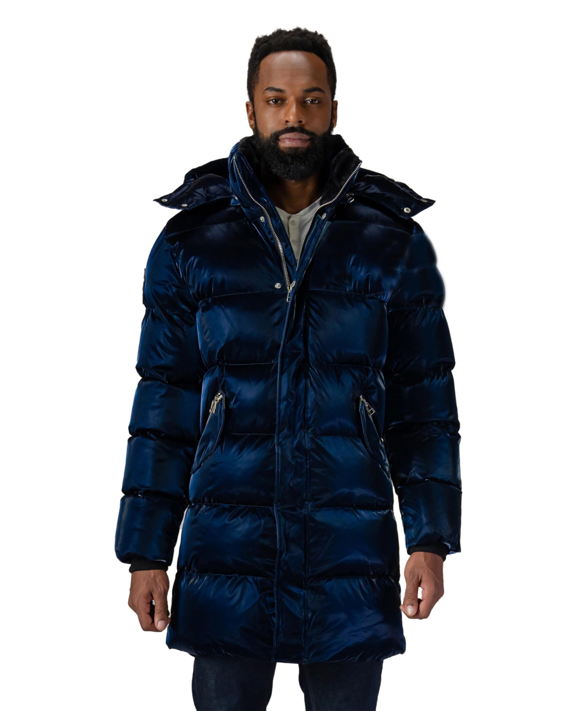 Click here for Woodpecker Mens Penguin Quilted Coat - All wet nav... prices