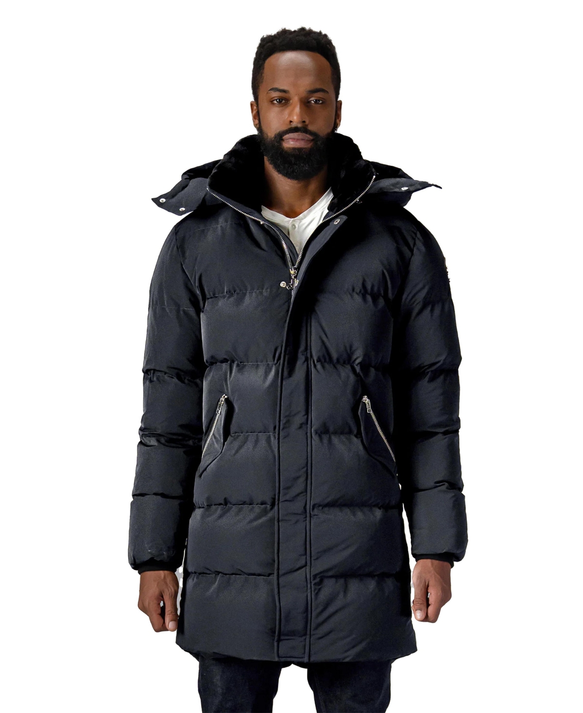 Click here for Woodpecker Mens Penguin Quilted Coat - Black diamo... prices