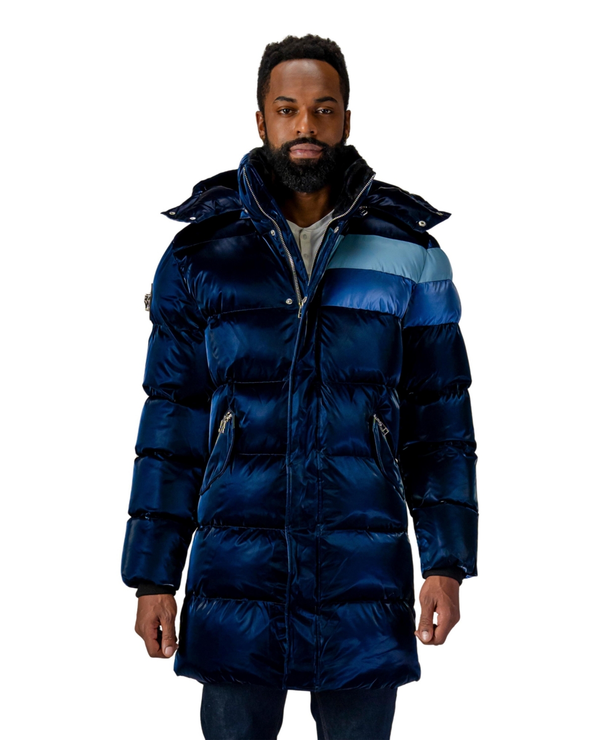 Click here for Woodpecker Mens Penguin Quilted Coat - Blue steel prices