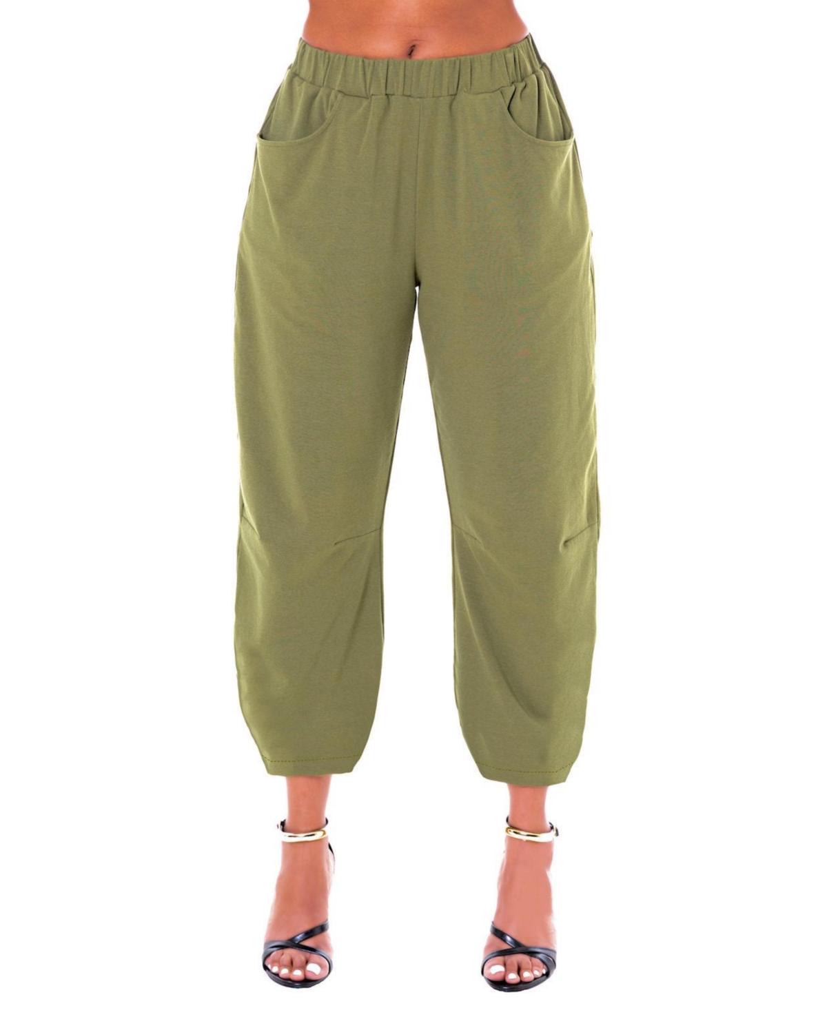 Click here for Dai Moda Chivy Barrel Sweatpants - Army green prices