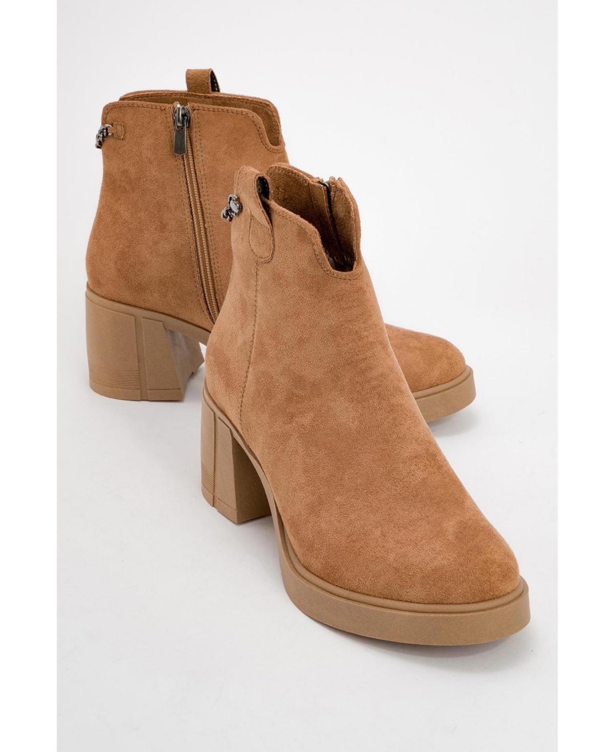 Click here for Prologue Shoes Mier Chunky Boot (Women) - Cognac s... prices