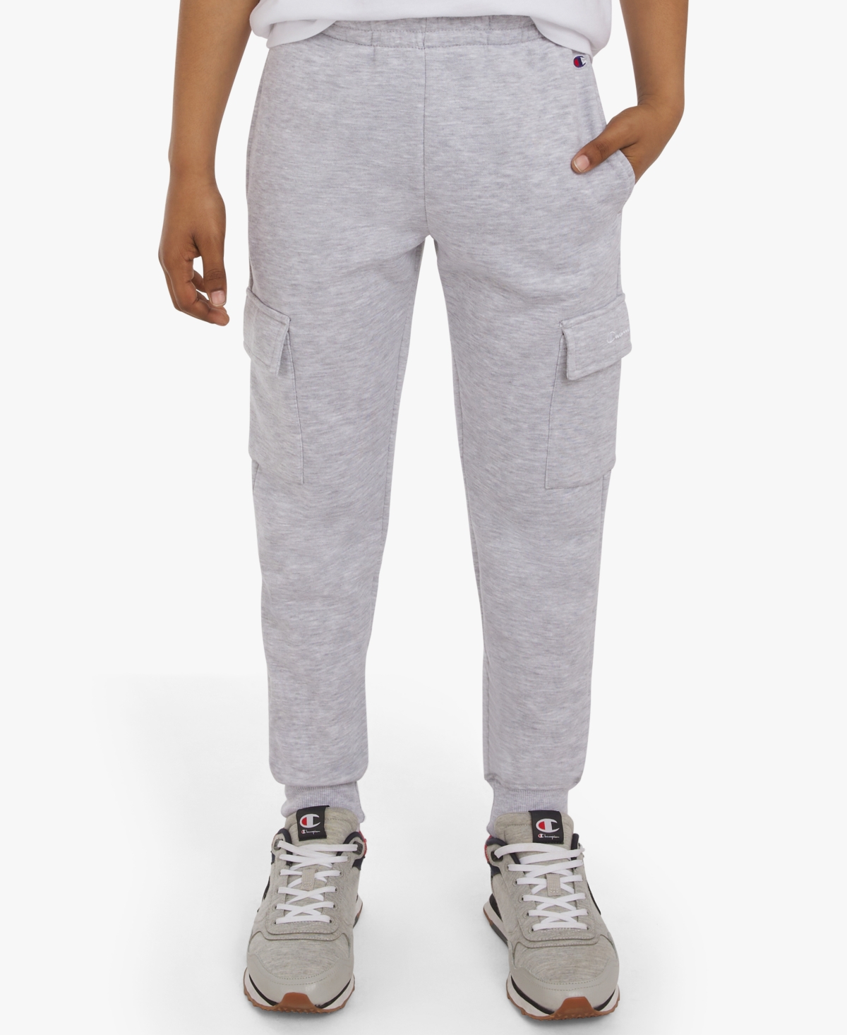 Click here for Champion Big Boys Fleece Cargo Jogger Pants - Gray... prices