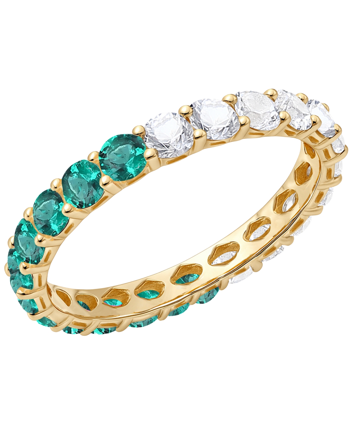 Click here for Macys Lab-Grown Emerald (5/8 ct. t.w.) and Lab-Gro... prices