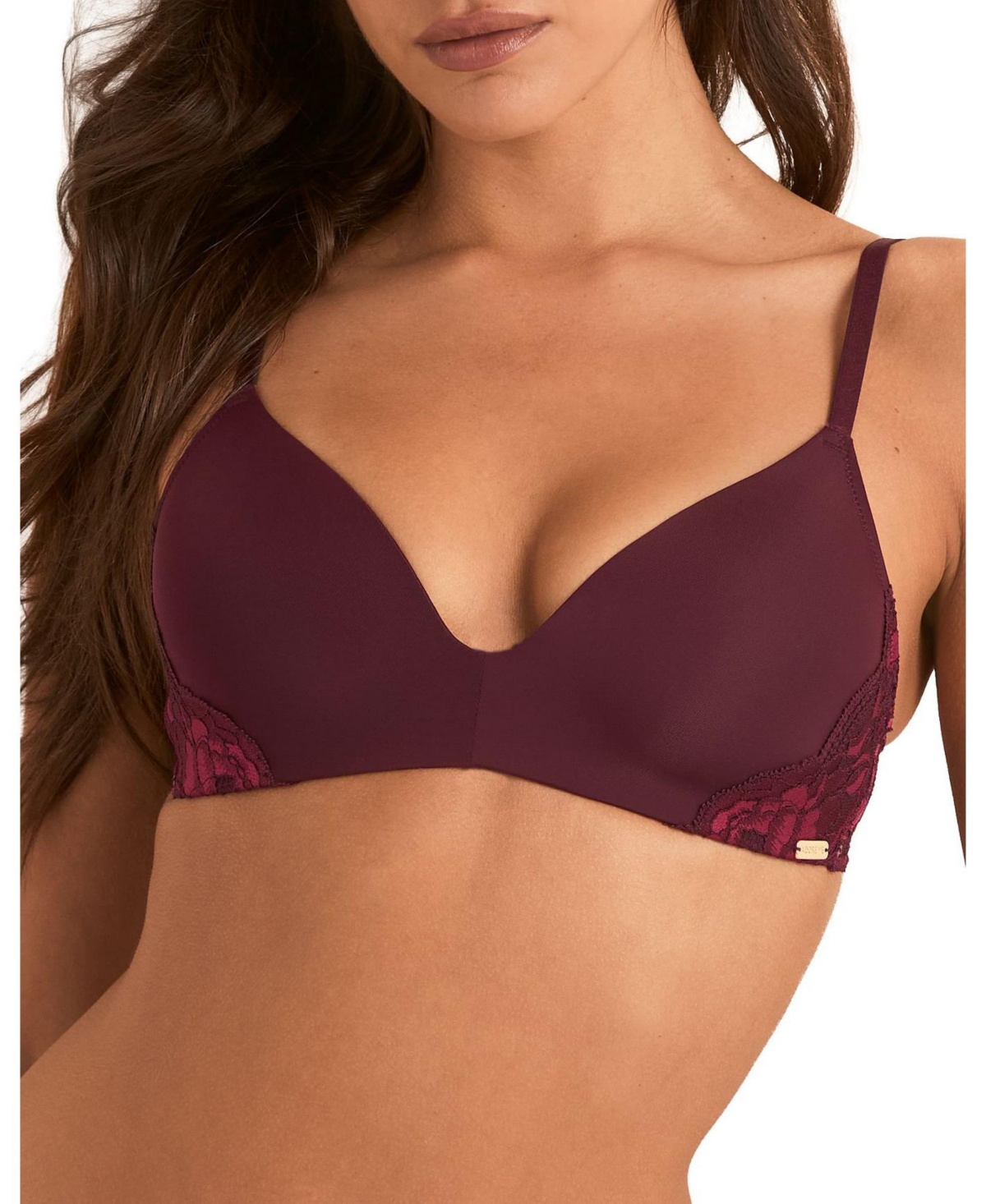 Click here for Adore Me Womens Arwen Contour Plunge Bra - Dark pu... prices