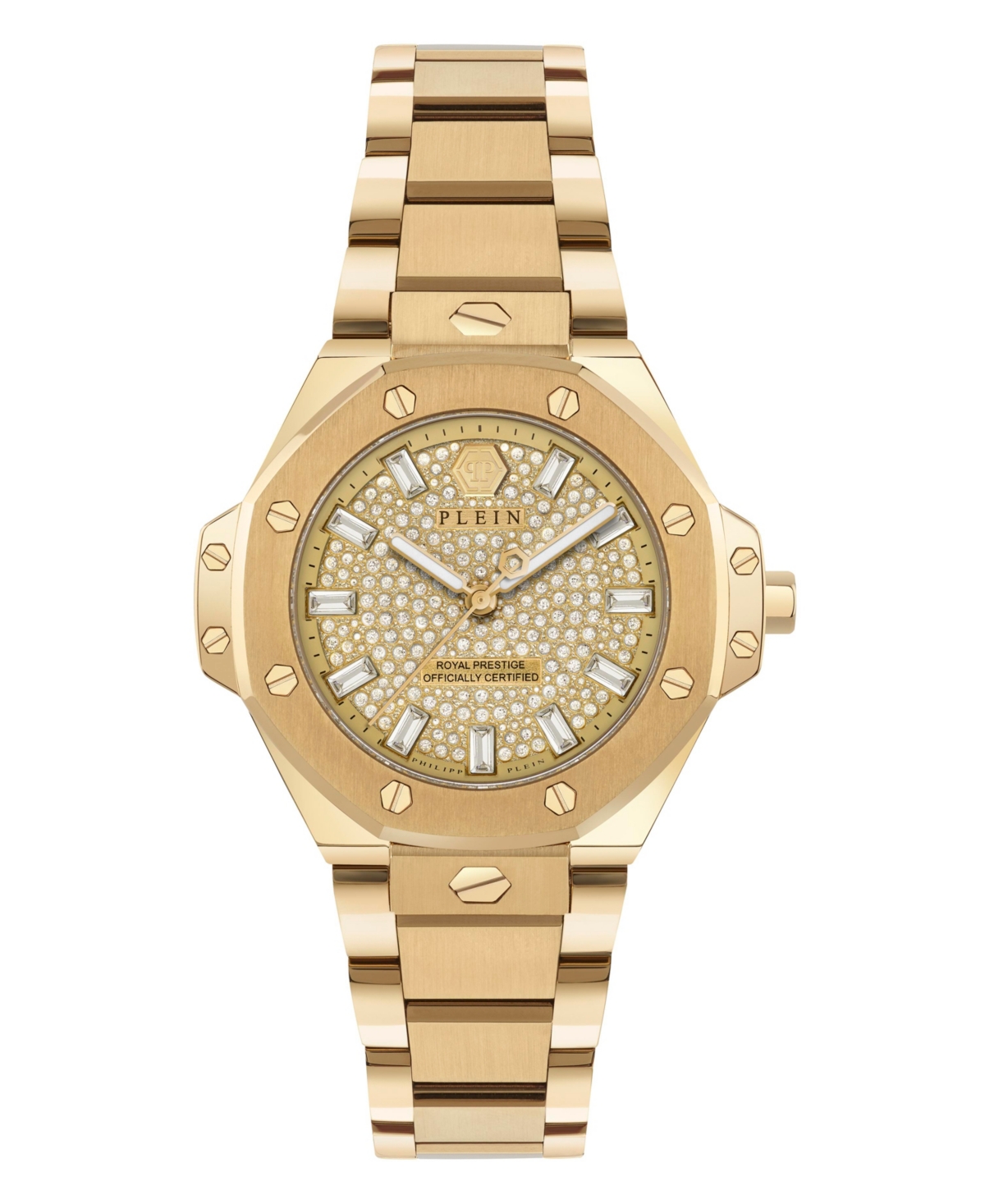 Click here for Philipp Plein Womens Gold Tone Stainless Steel Wat... prices