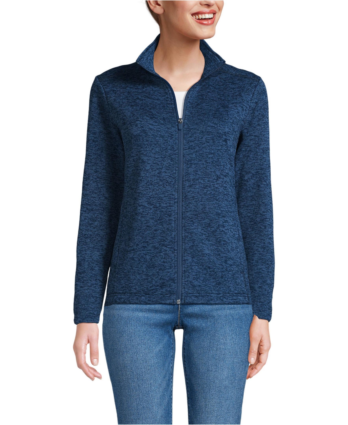 Click here for Lands End Womens School Uniform Sweater Fleece Zip... prices