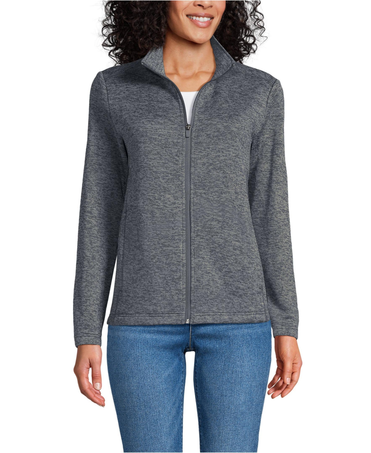 Click here for Lands End Womens School Uniform Sweater Fleece Zip... prices