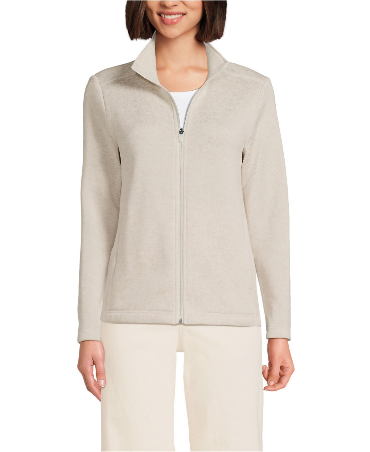 Click here for Lands End Womens School Uniform Sweater Fleece Zip... prices