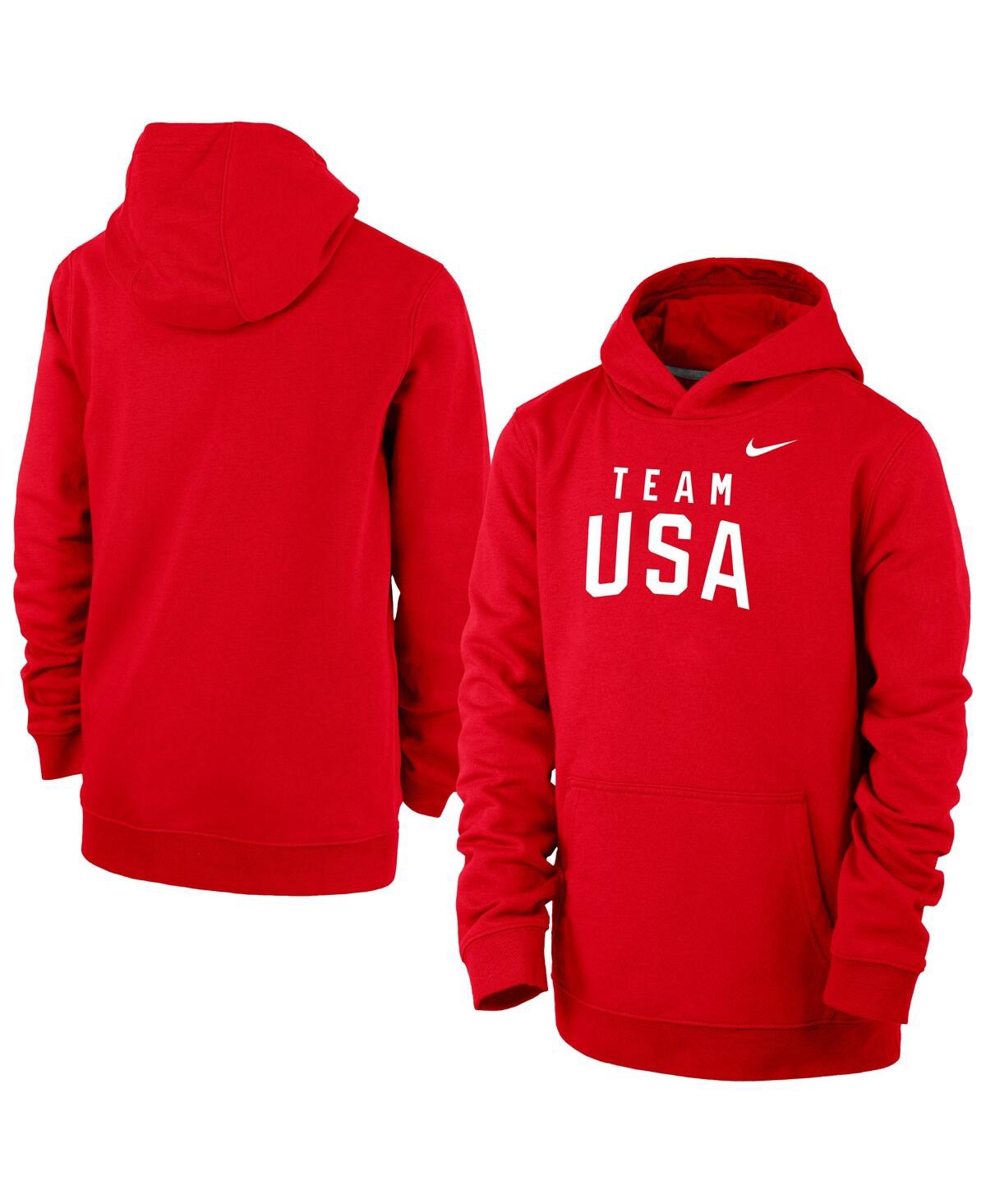 Click here for Nike Big Boys and Girls Red Primary Club Fleece Ho... prices
