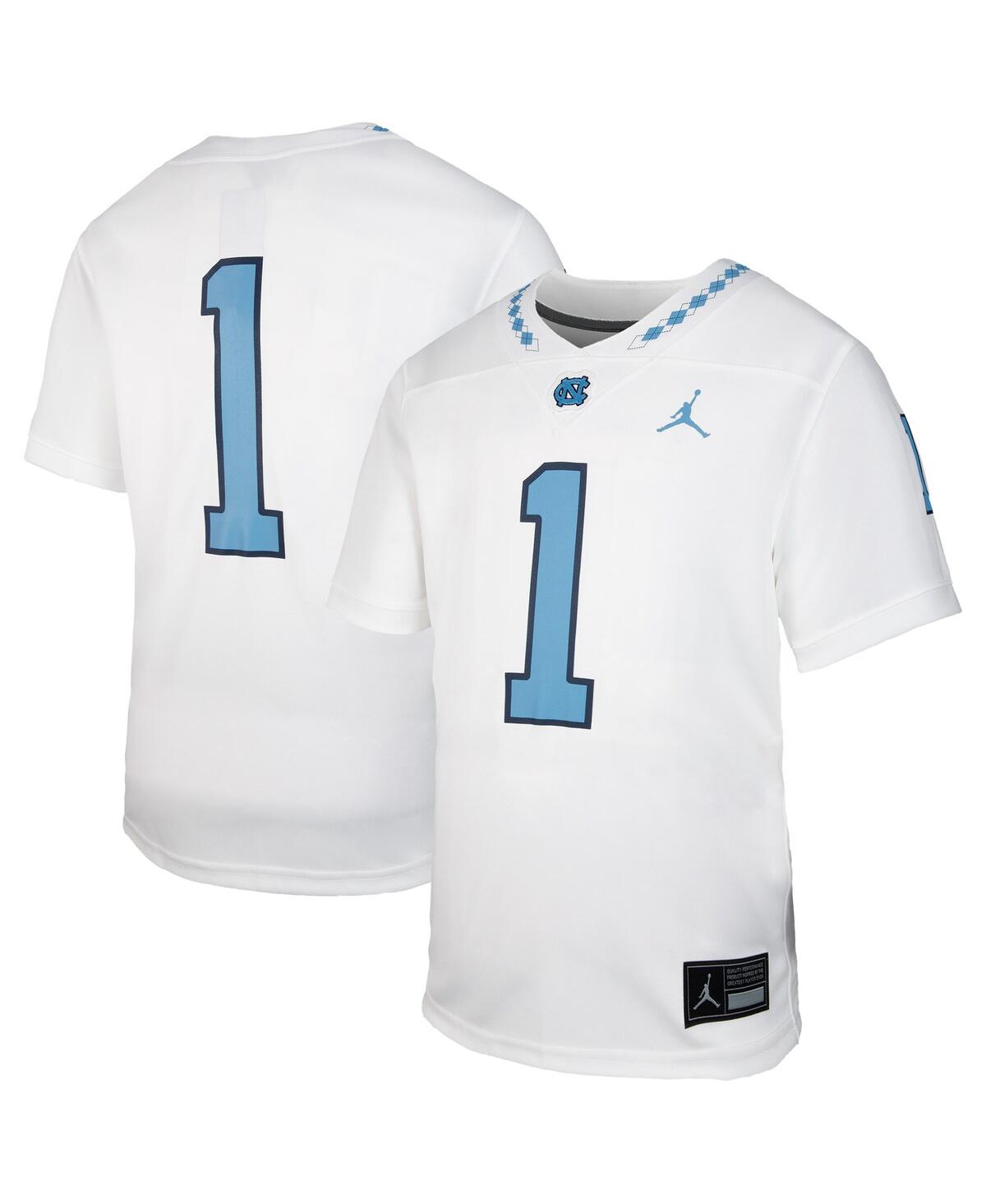 Click here for Jordan Big Boys and Girls 1 White North Carolina T... prices