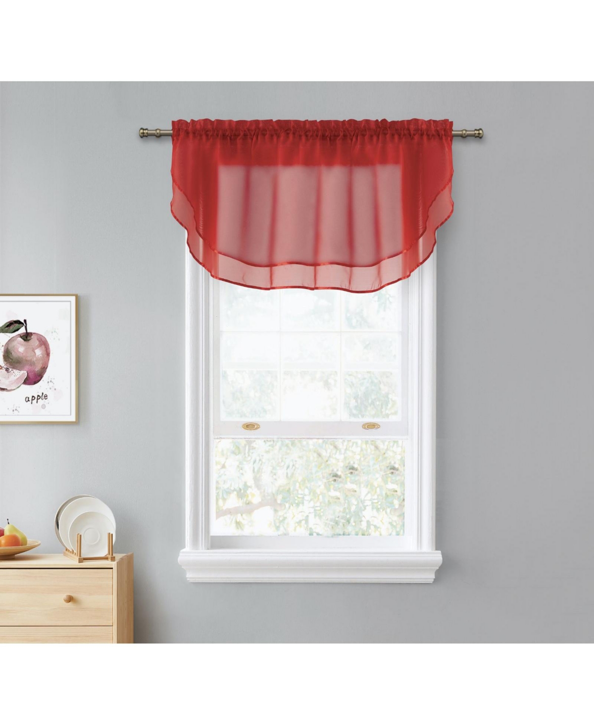 Click here for Kate Aurora Living Double Layered Sheer Rod Pocket... prices