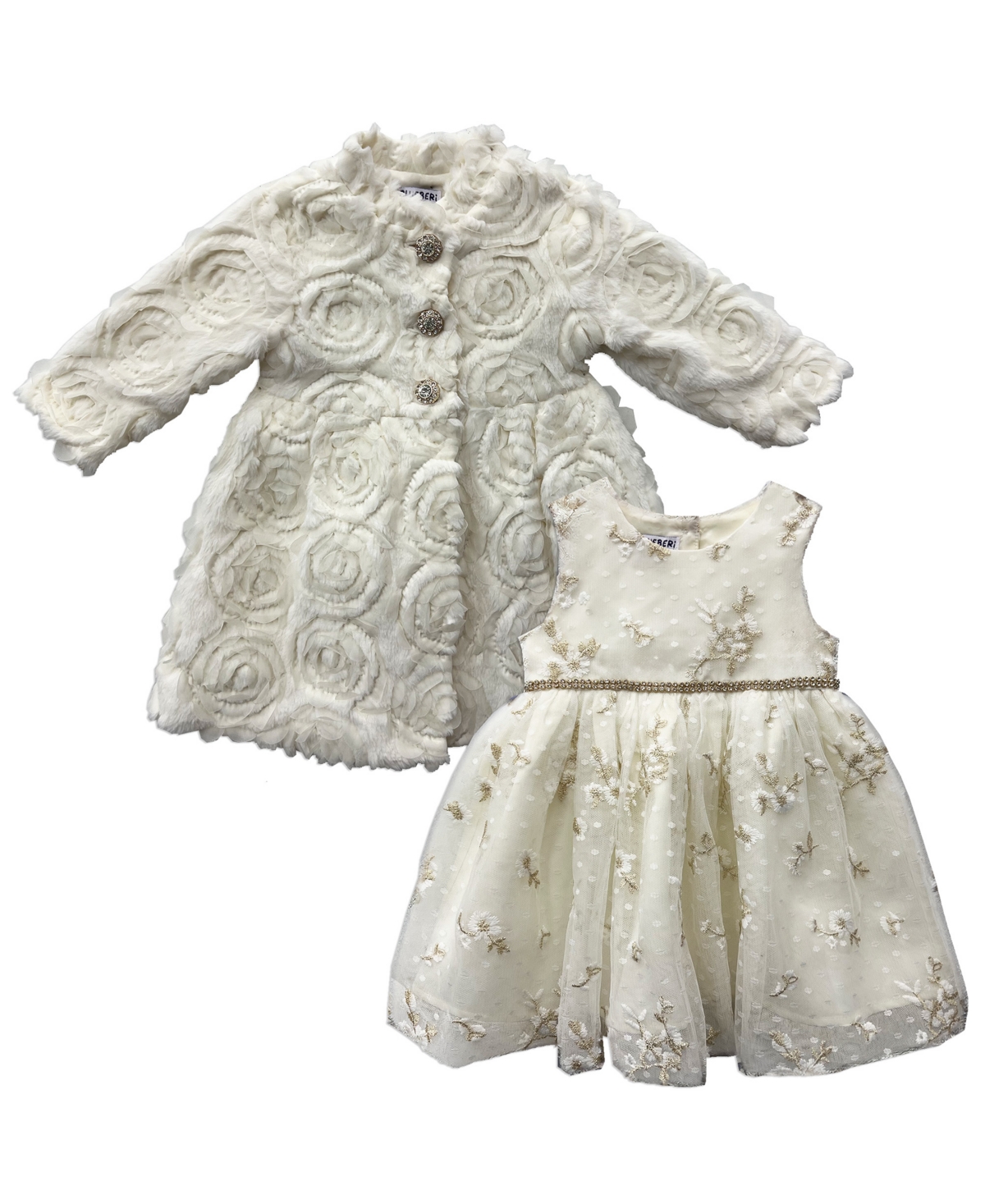 Click here for Blueberi Boulevard Baby Girls 2-Piece Rosette Dres... prices