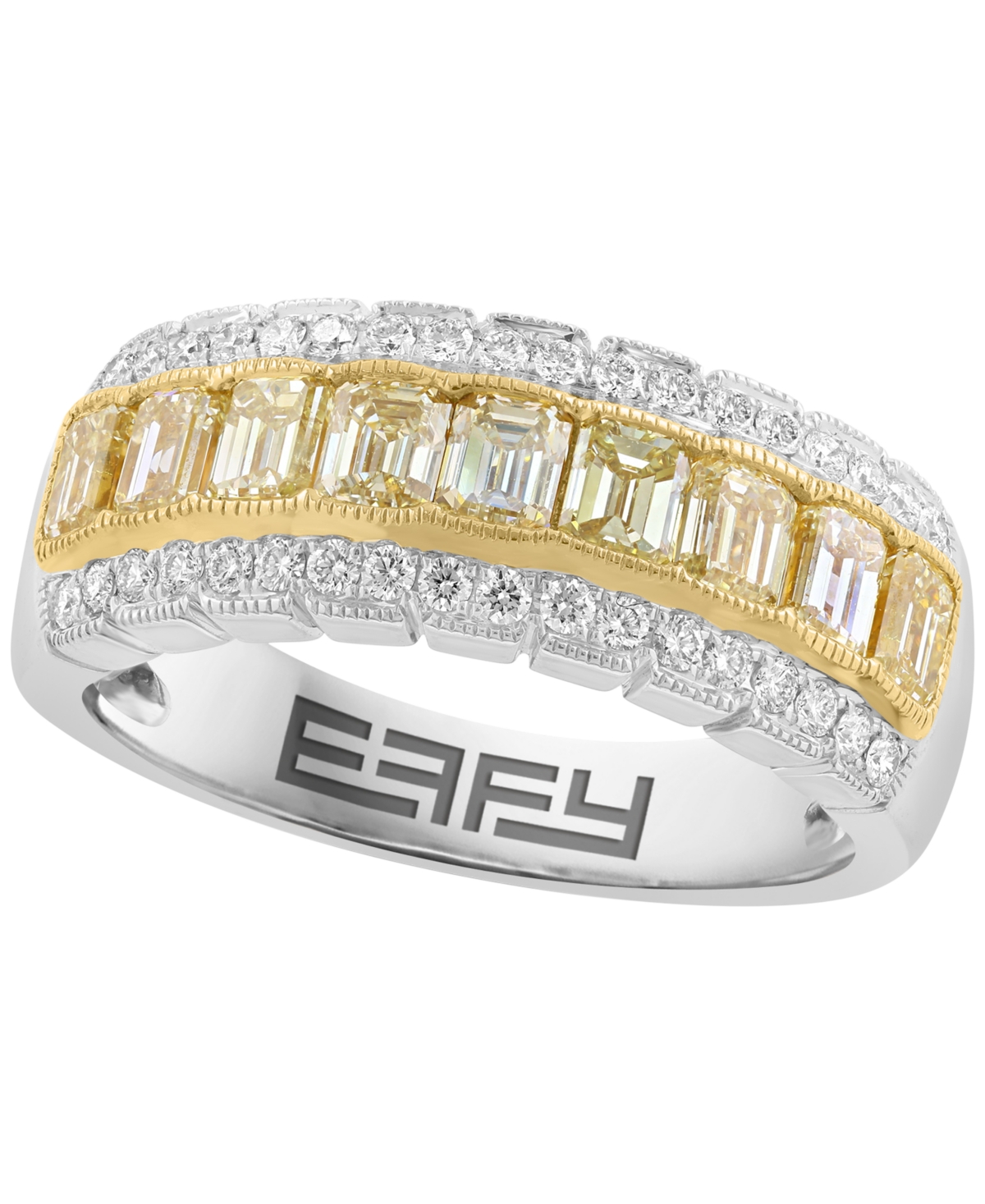 Click here for Effy Collection White and Yellow Diamond Ring (1-5... prices