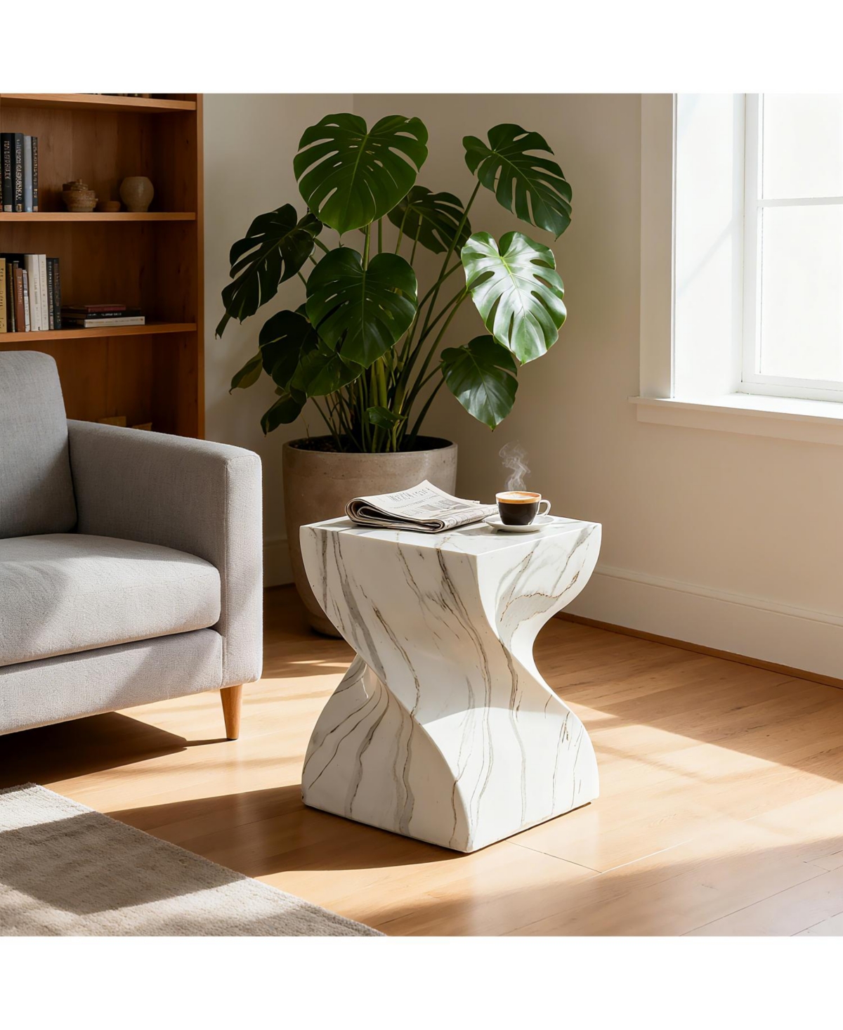 Click here for Streamdale Furniture Cement Outdoor Accent Table -... prices