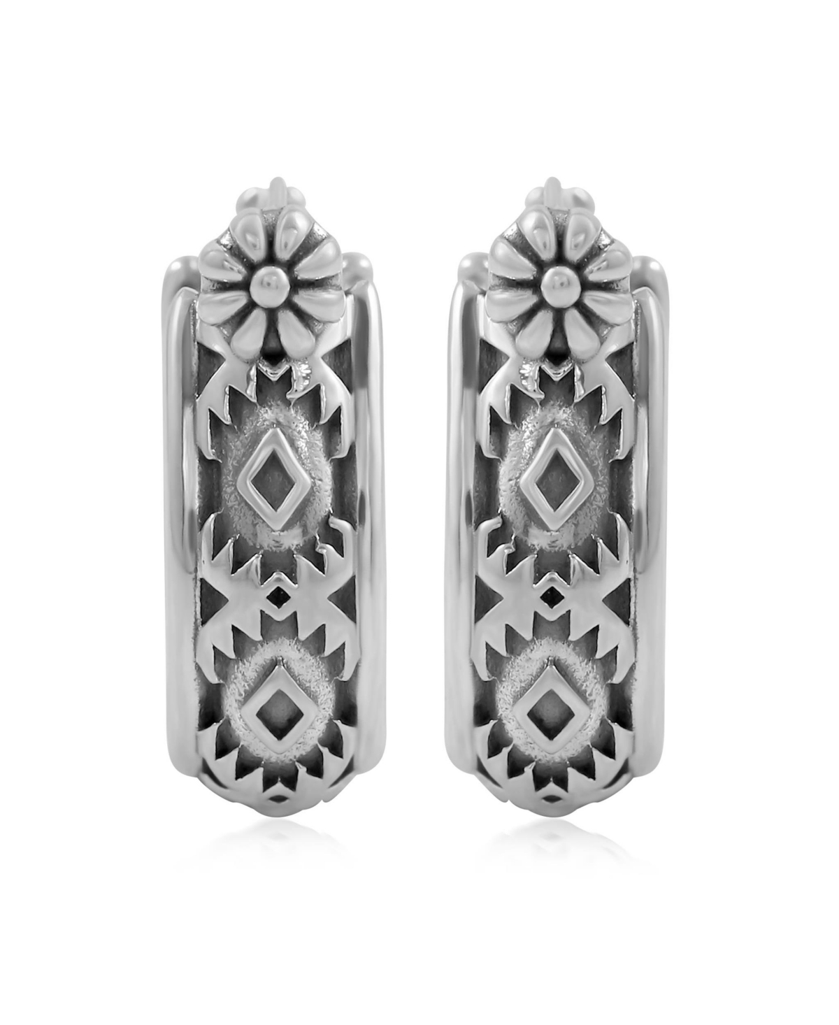 Click here for American West Jewelry Sterling Silver Patterned Hu... prices