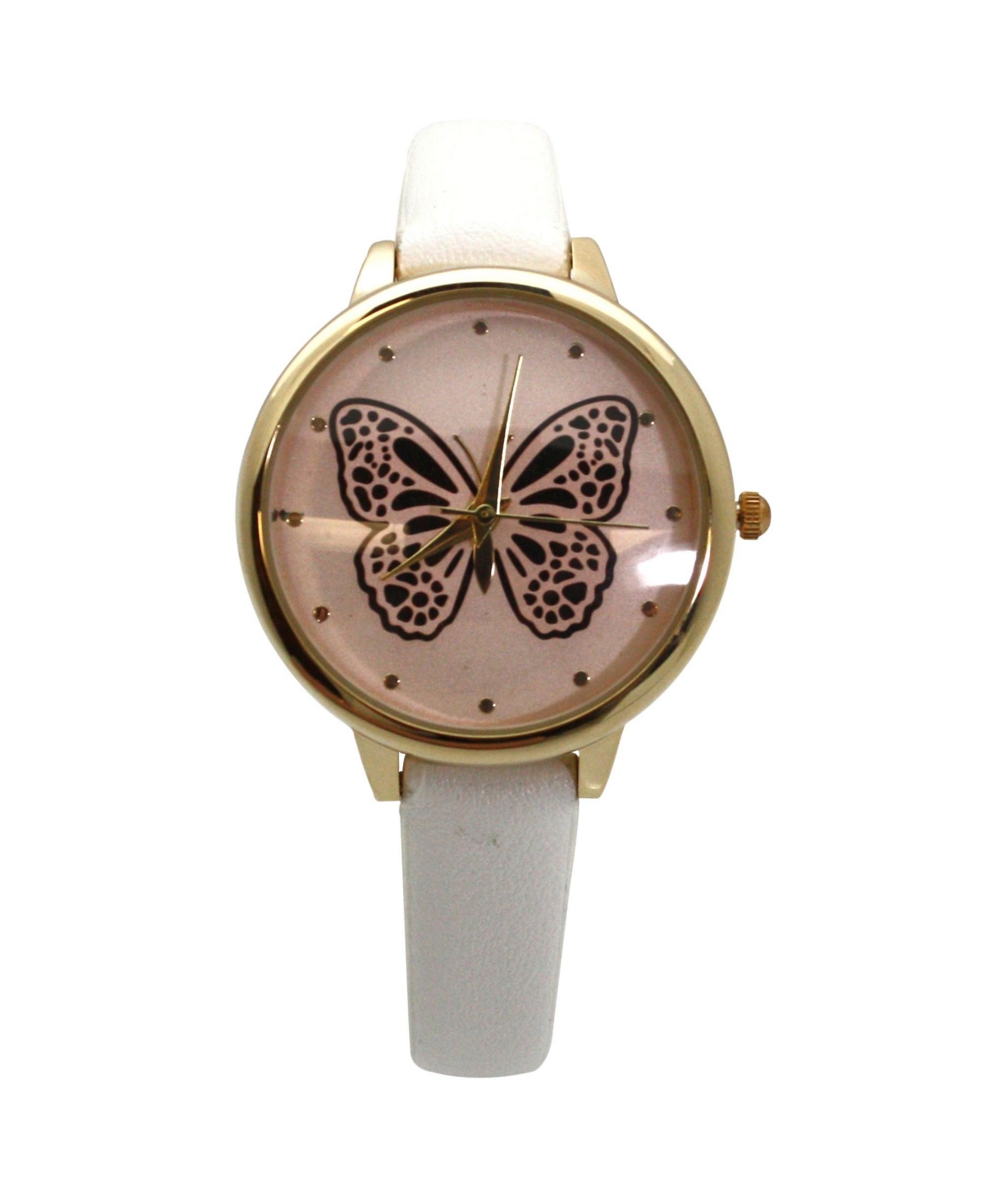 Click here for Olivia Pratt WhiteThin Faux Leather Butterfly Face... prices