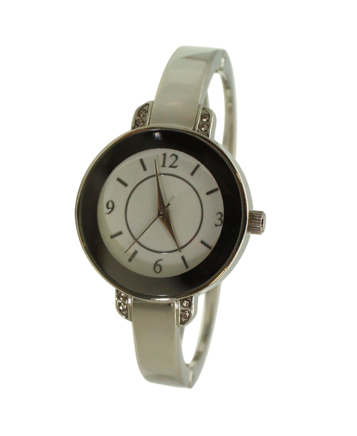 Click here for Silver Metallic Round Face Bangle Women Watch - Si... prices
