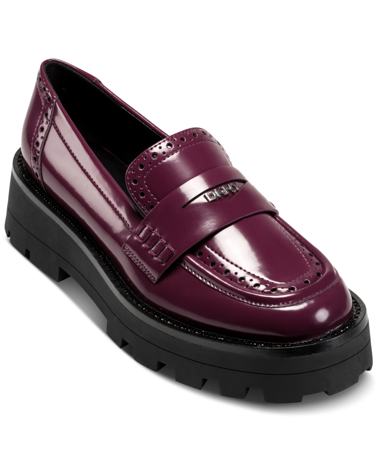 Click here for Dkny Womens Sahana Slip-On Loafers - Burgundy prices