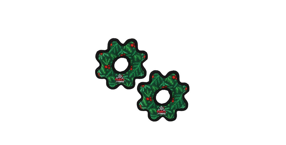 Click here for Tuffy Holiday Jr Gear Ring Wreath 2 Pack  Durable... prices