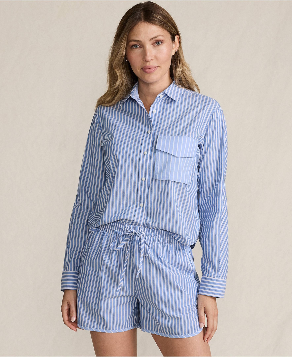 Click here for Lands End Womens Cotton Poplin 2 Piece Pajama Set... prices