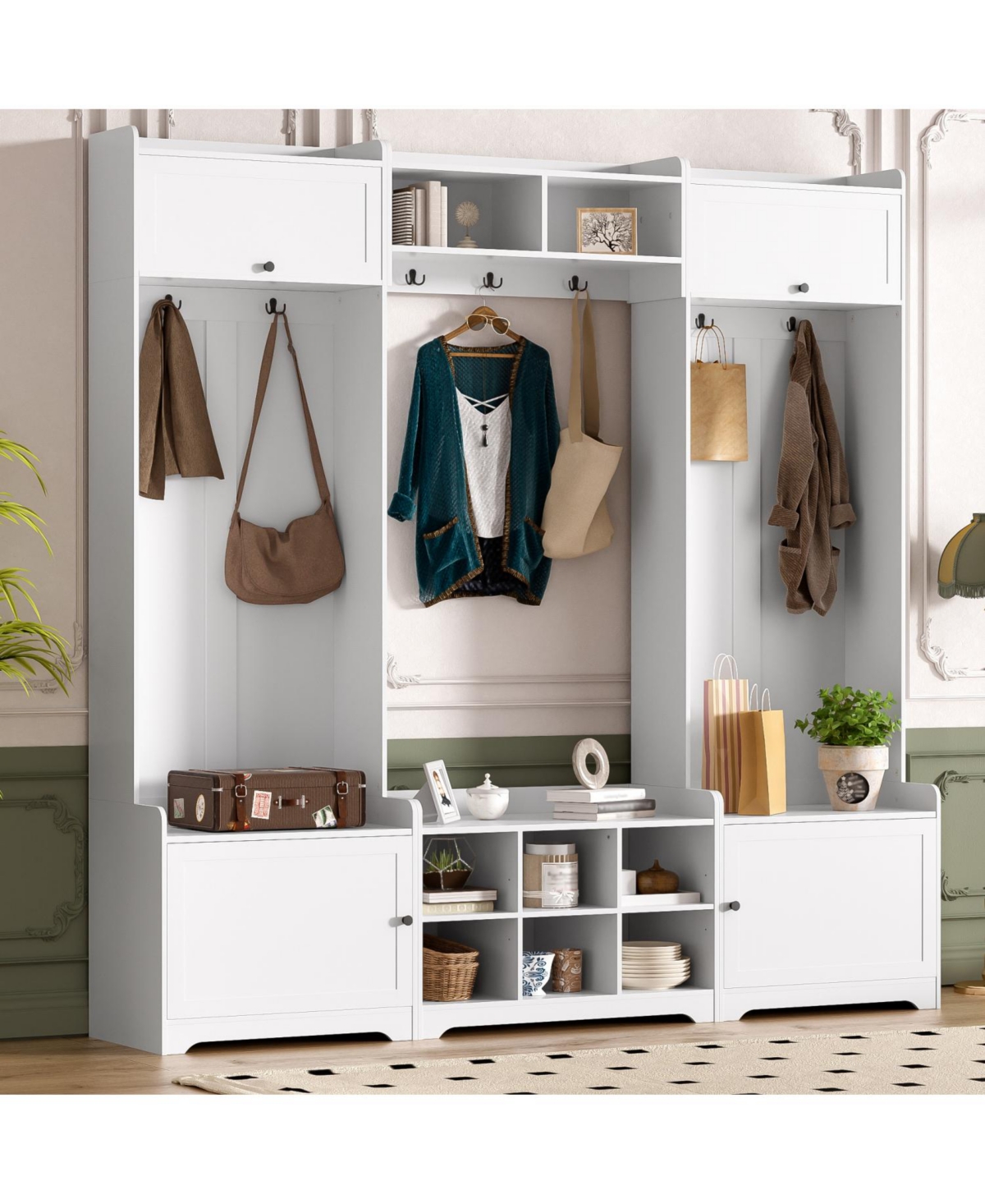 Click here for Streamdale Modern Hall Tree with Shoe Storage & Be... prices