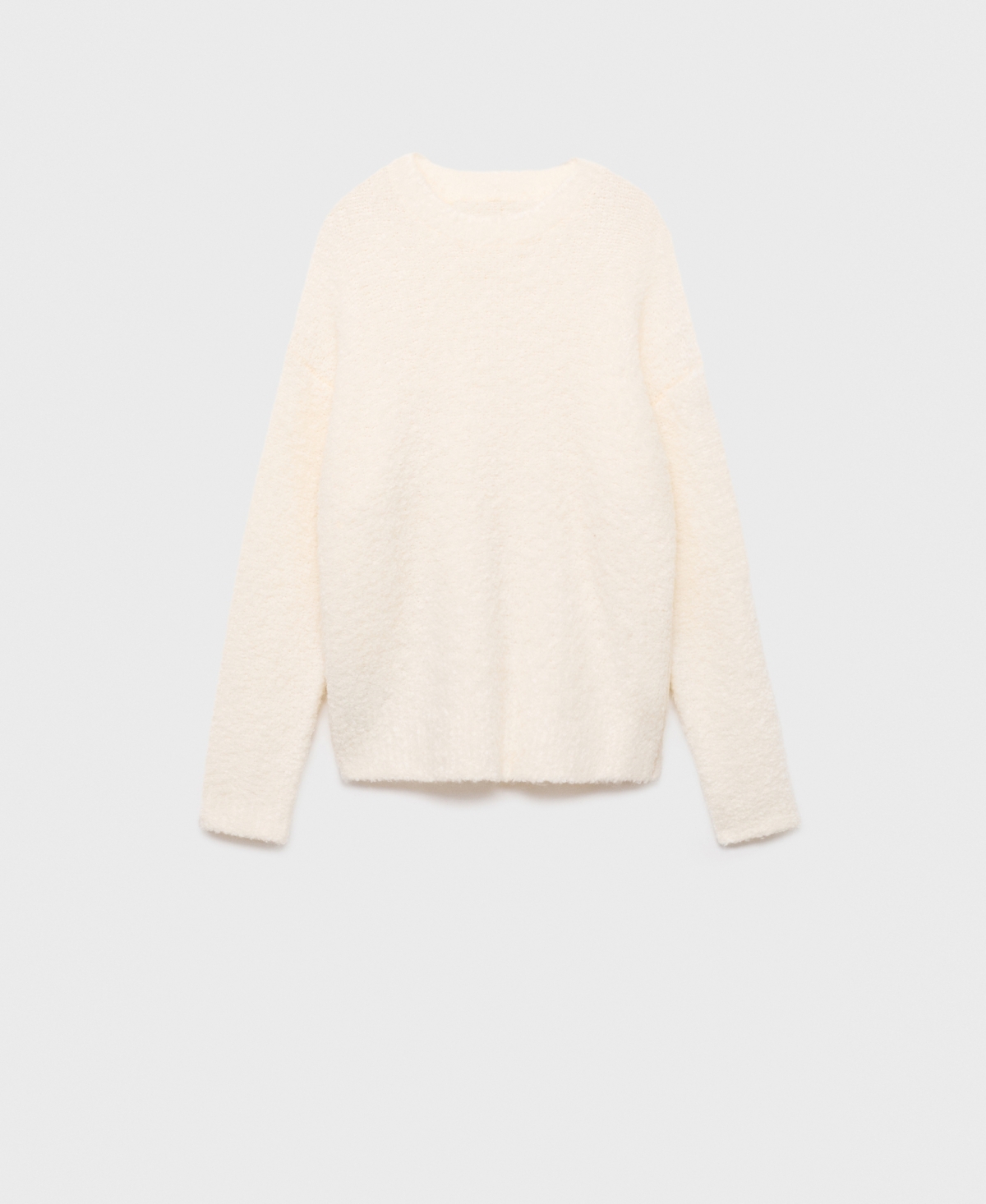 Click here for Mango Womens Boucle-Effect Pajama Sweater - Ivory... prices