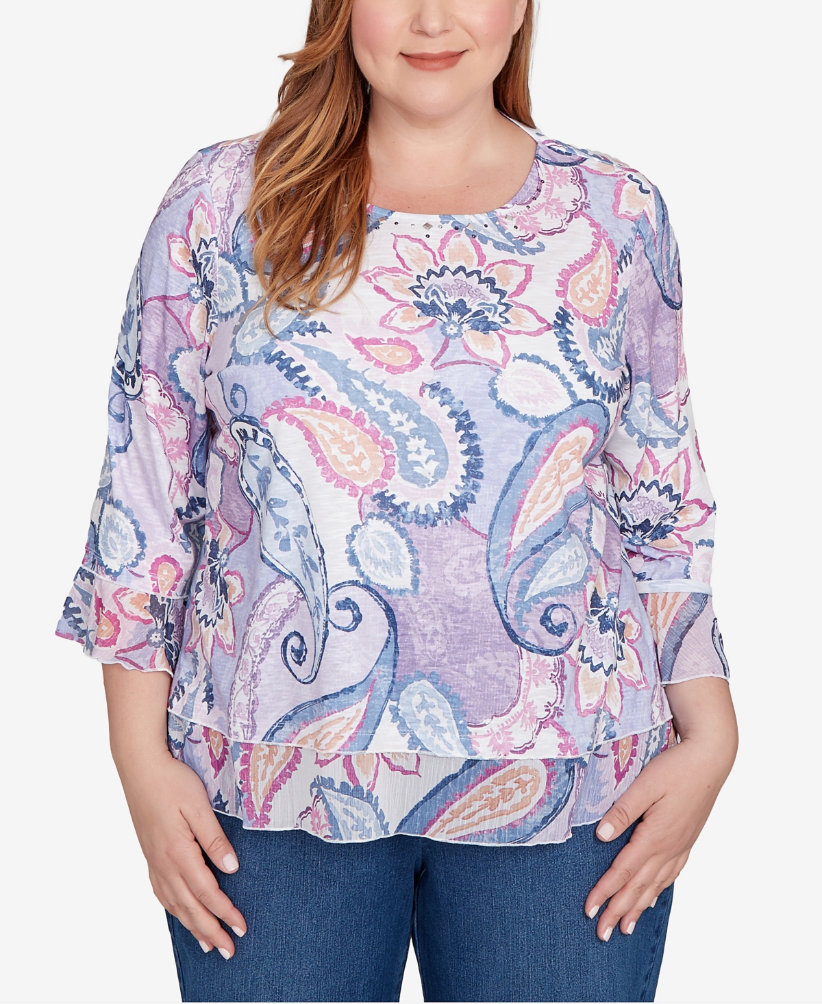 Click here for Alfred Dunner Plus Size Hilton Head Paisley Print... prices