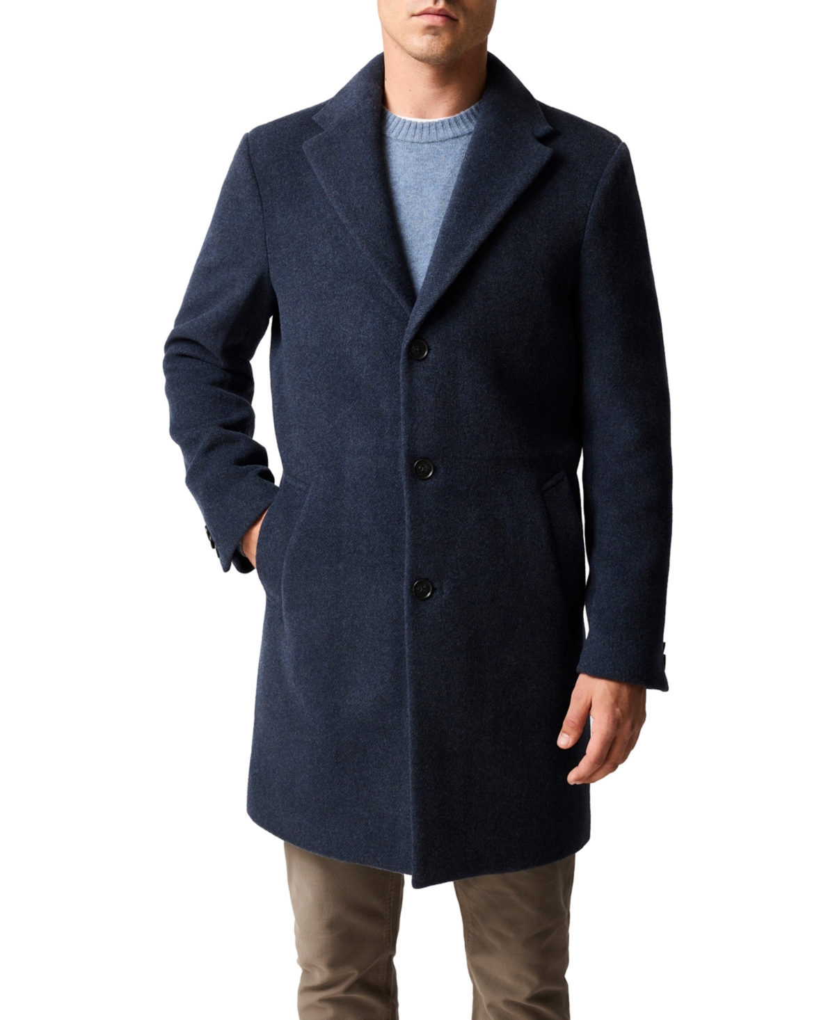 Click here for Rodd & Gunn Mens Colwood Coat - Navy Marle prices