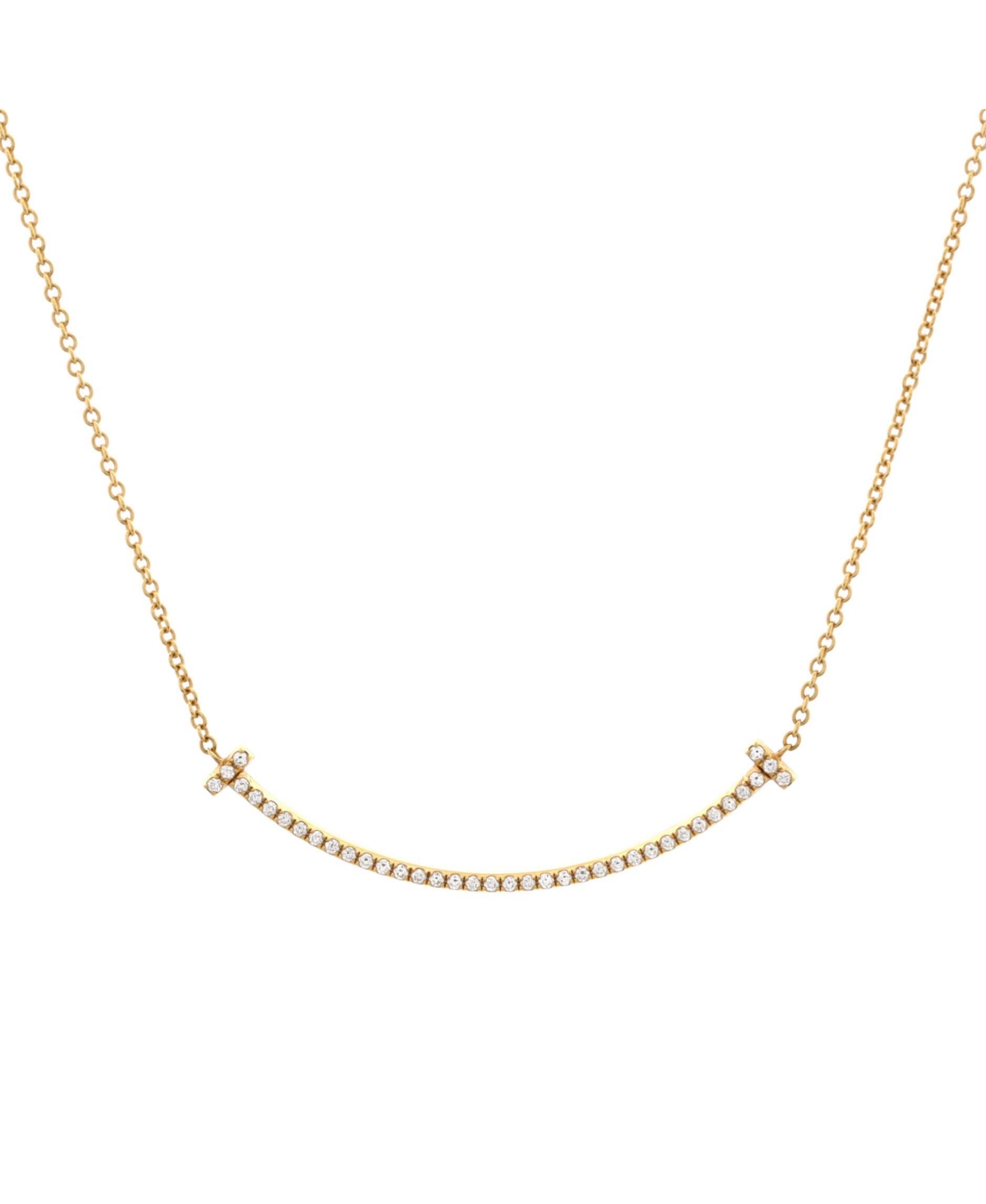 Click here for Pre-Owned Tiffany & Co T Smile Pendant Necklace -... prices
