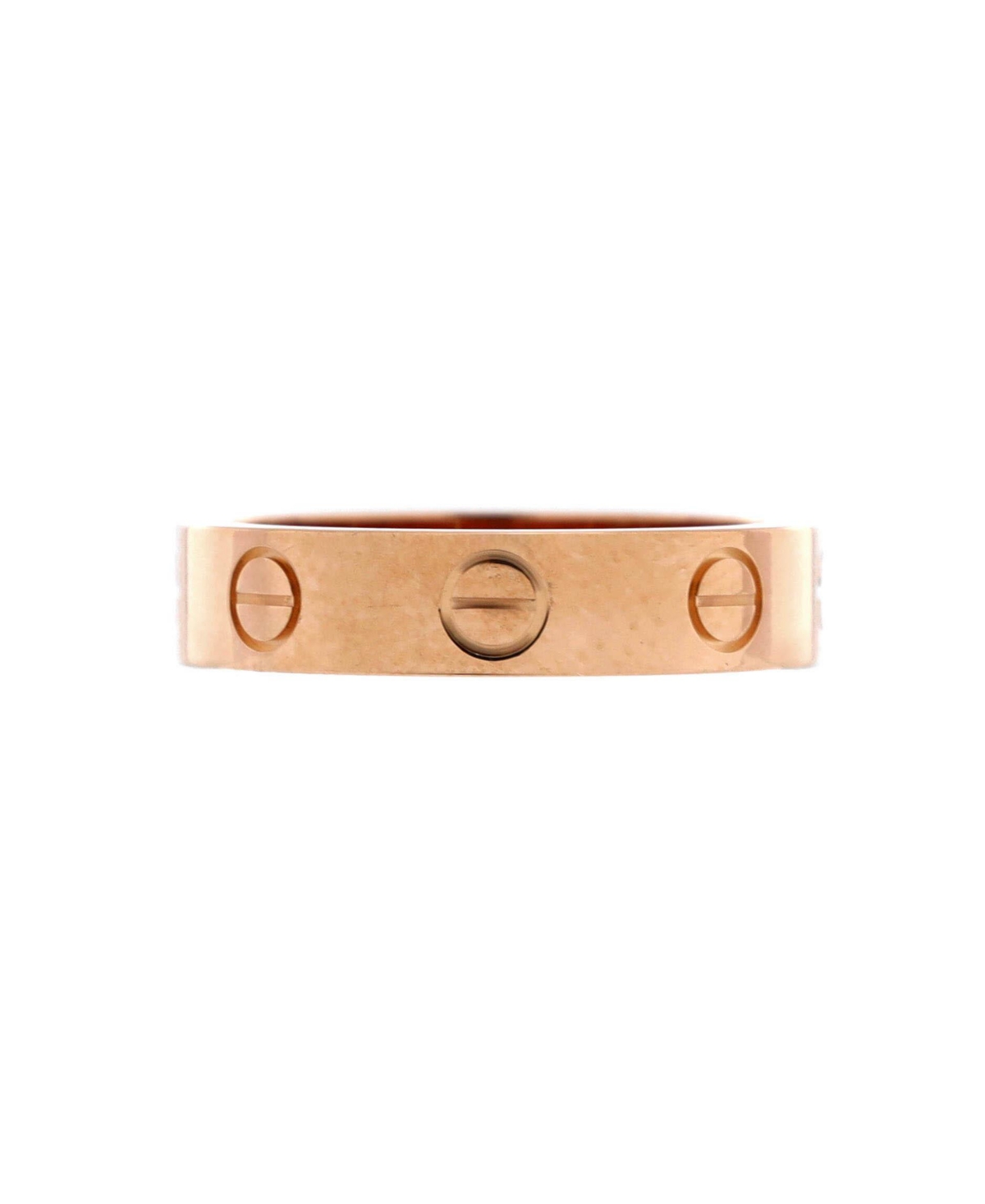 Pre-Owned Cartier Love Wedding Band 1 Diamond Ring - 18k rose gold
