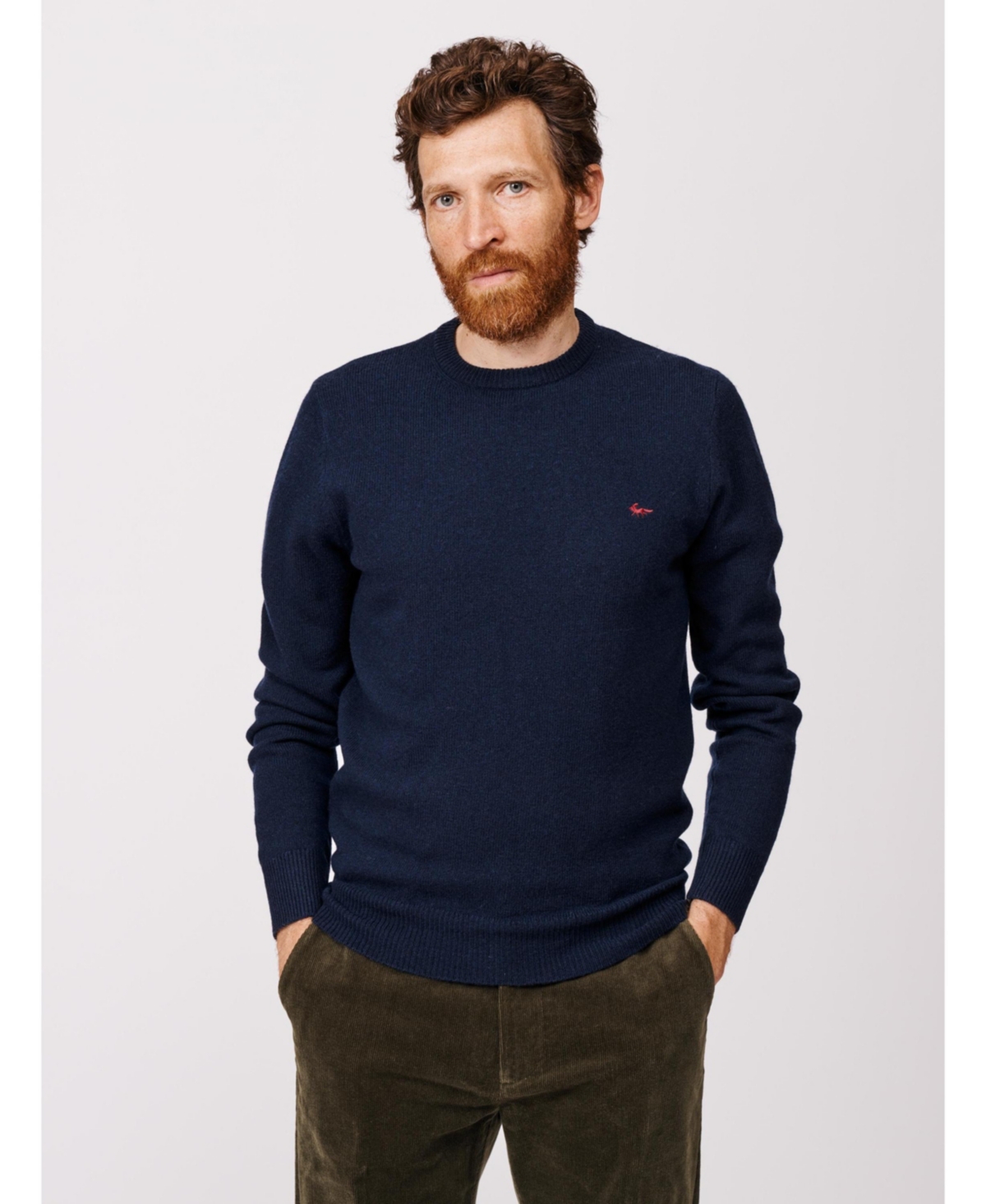 Click here for Aubin Mens Westbourne Crew Neck Sweater - Navy prices
