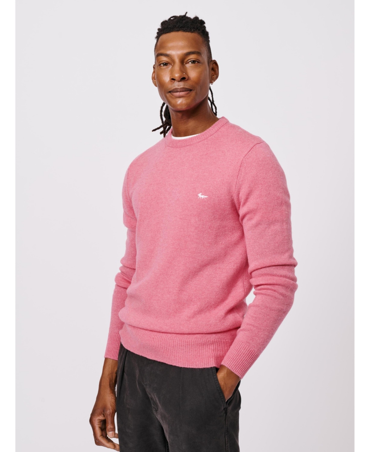Click here for Aubin Mens Westbourne Crew Neck Sweater - Pink prices