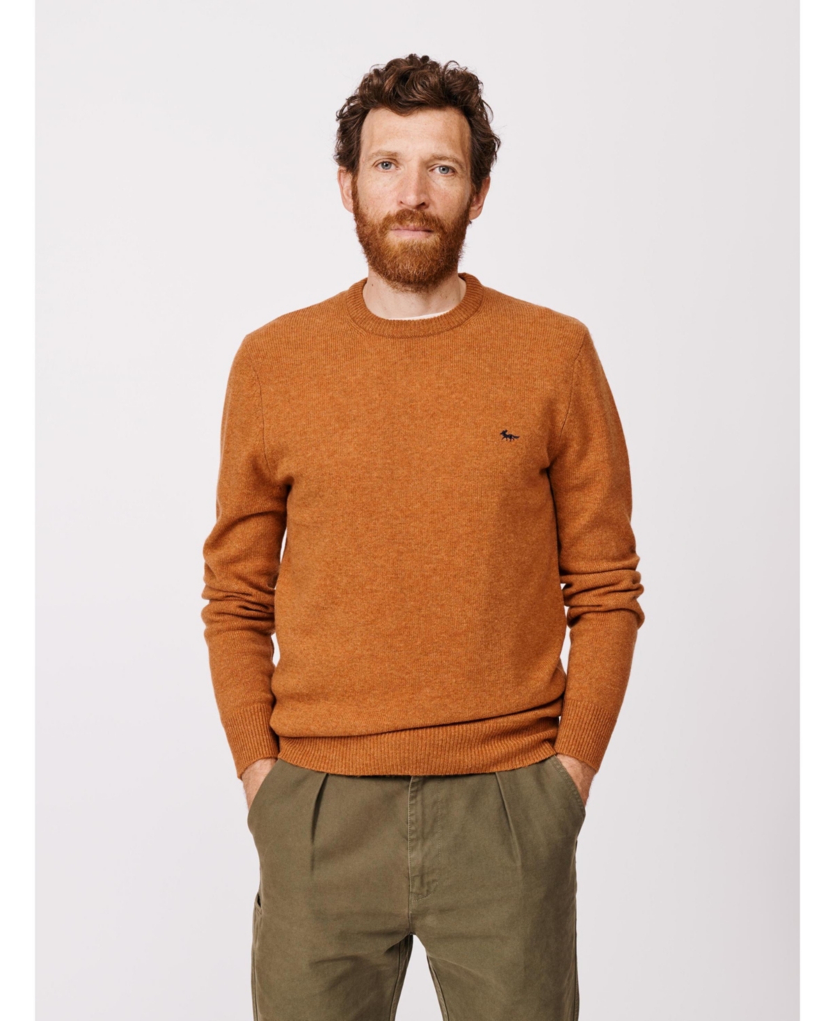 Click here for Aubin Mens Westbourne Crew Neck Sweater - Gold prices