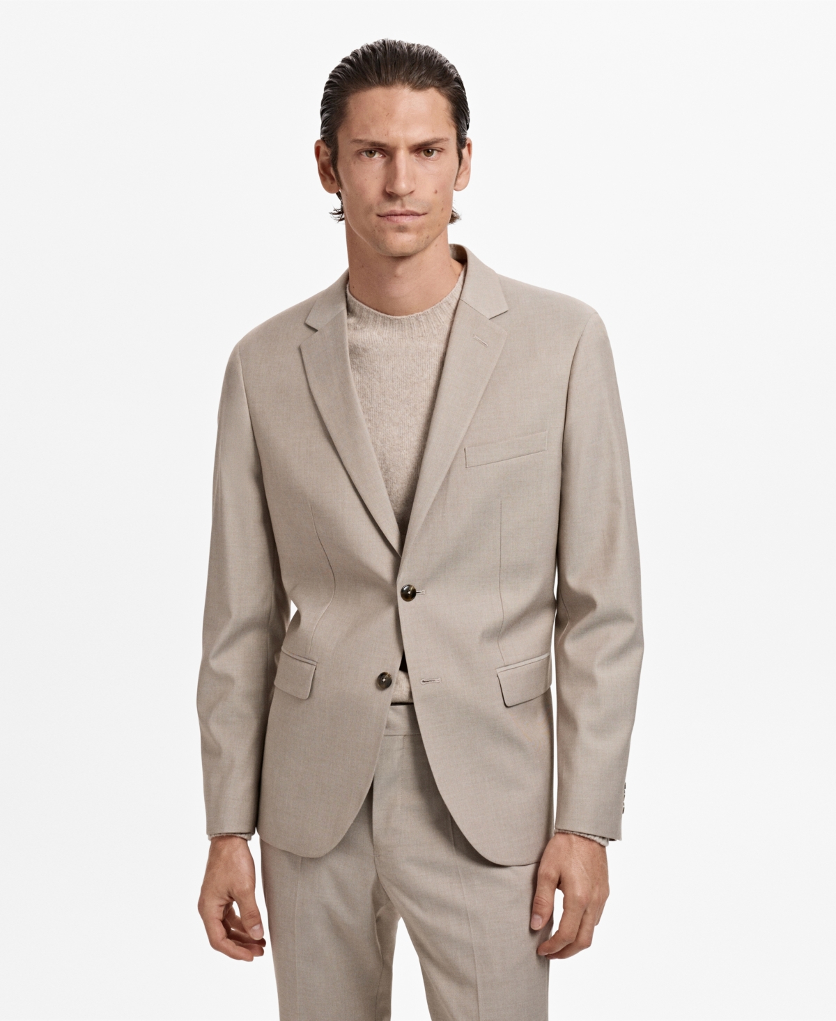 Click here for Mango Mens Stretch Fabric Super Slim-Fit Suit Jack... prices