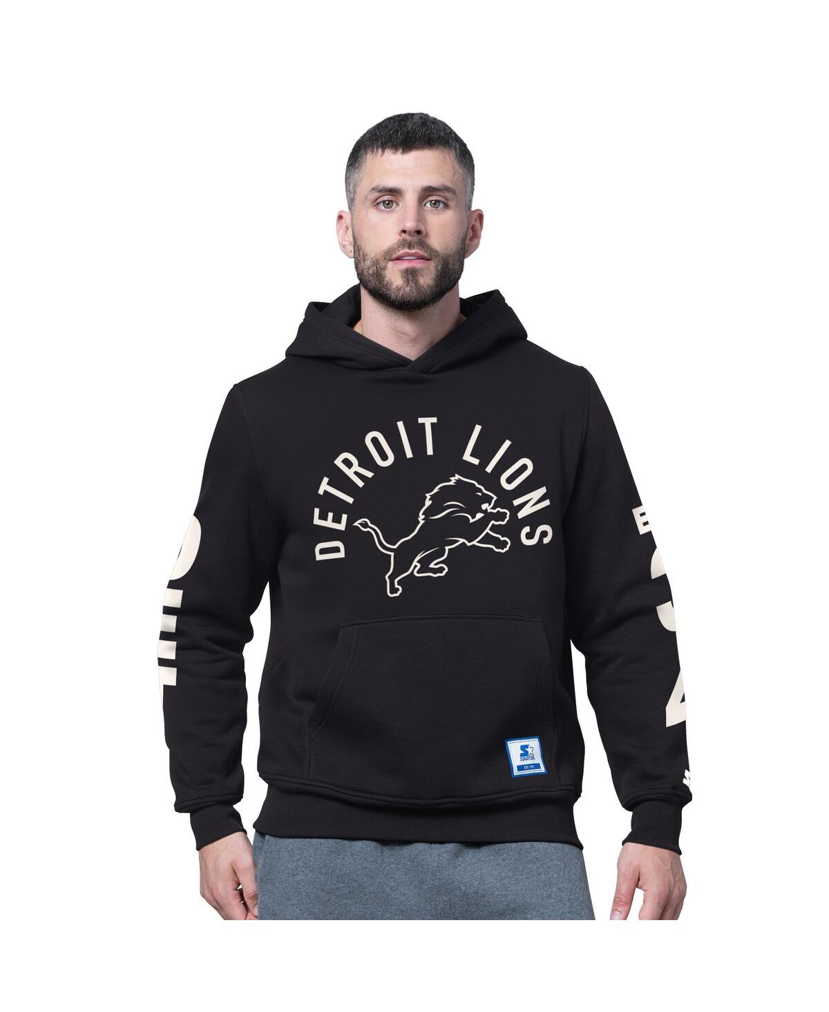 Click here for Starter Mens Black Detroit Lions Handoff Fleece Ho... prices