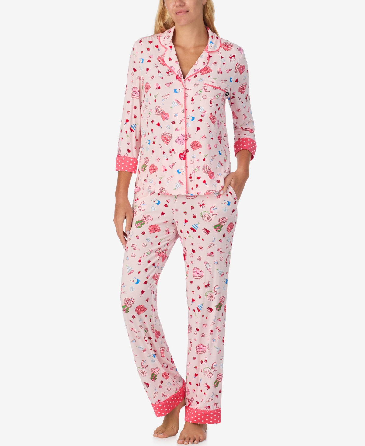 Click here for Kate Spade New York Womens 2-Piece Sleepwear 3/4-S... prices