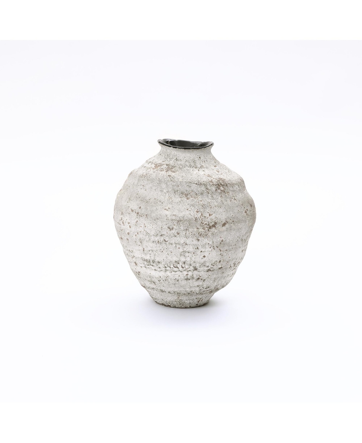 Click here for LuxenHome 11.54 Rustic Gray Round Ceramic Vase  Te... prices