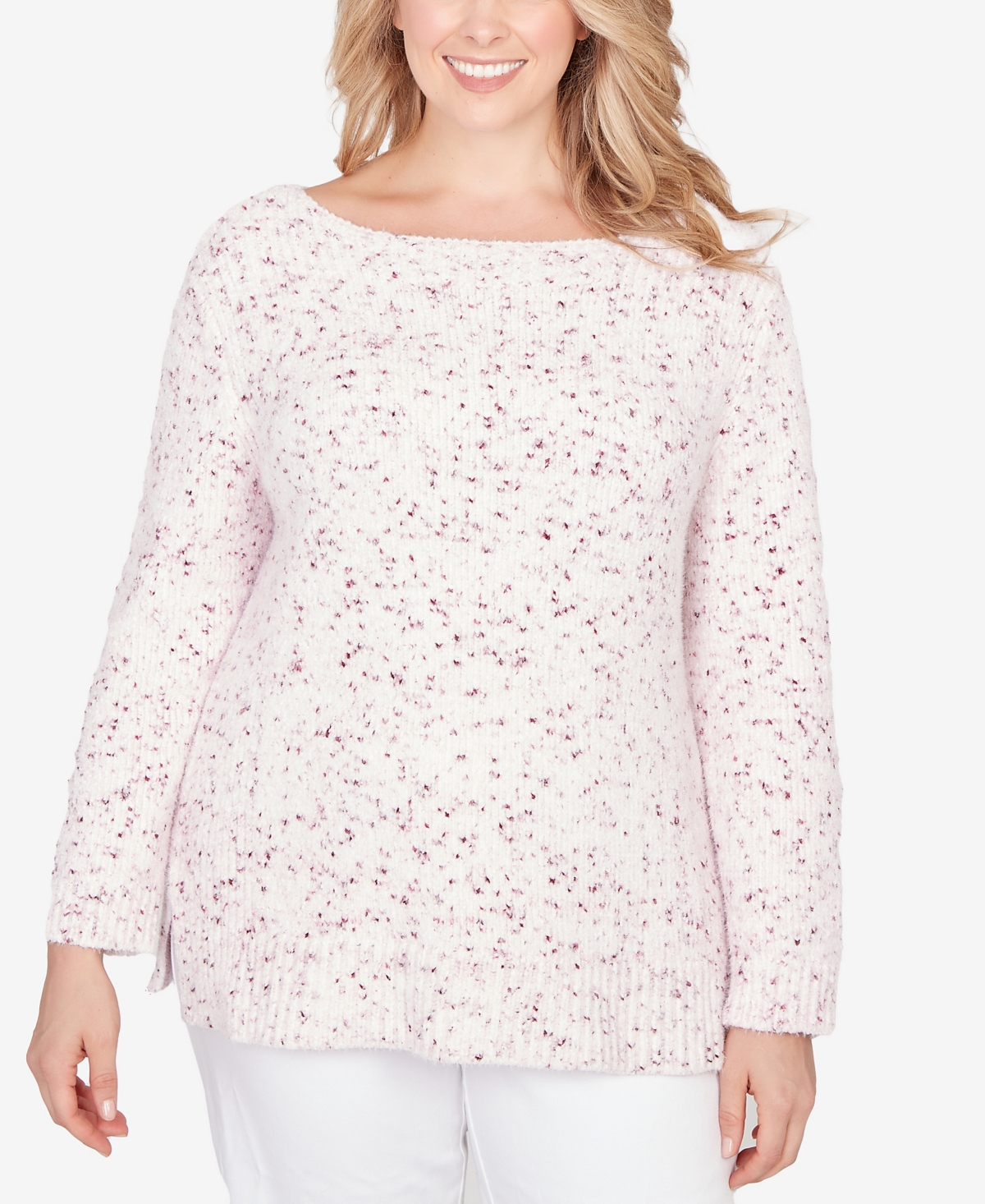 Click here for Ruby Rd. Plus Size Speckled Chenille Eyelash Sweat... prices