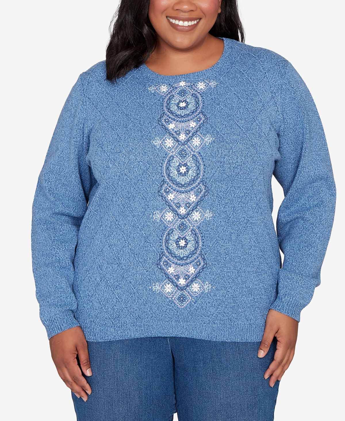 Click here for Alfred Dunner Plus Size Hilton Head Center Embroid... prices