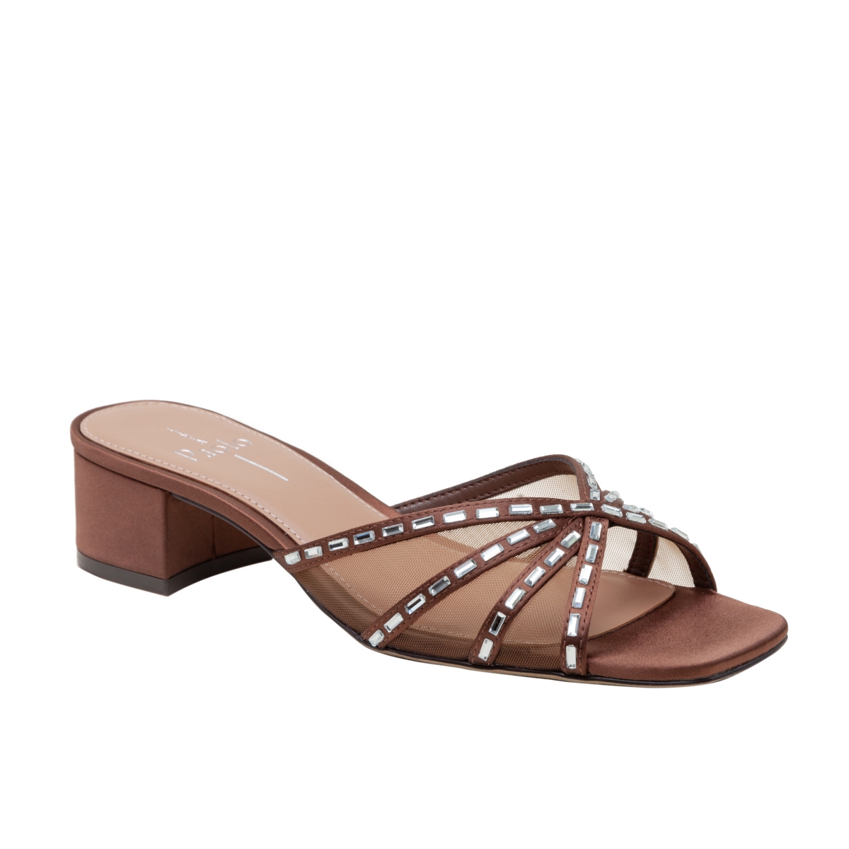 Click here for Linea Paolo Ivona Womens Block Heel Mesh Beaded Sl... prices