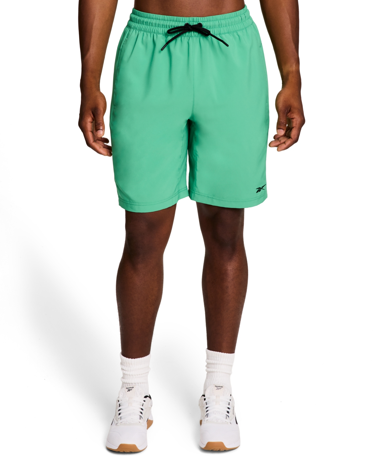 Click here for Reebok Mens Regular-Fit 9 Training Shorts - Upgrad... prices