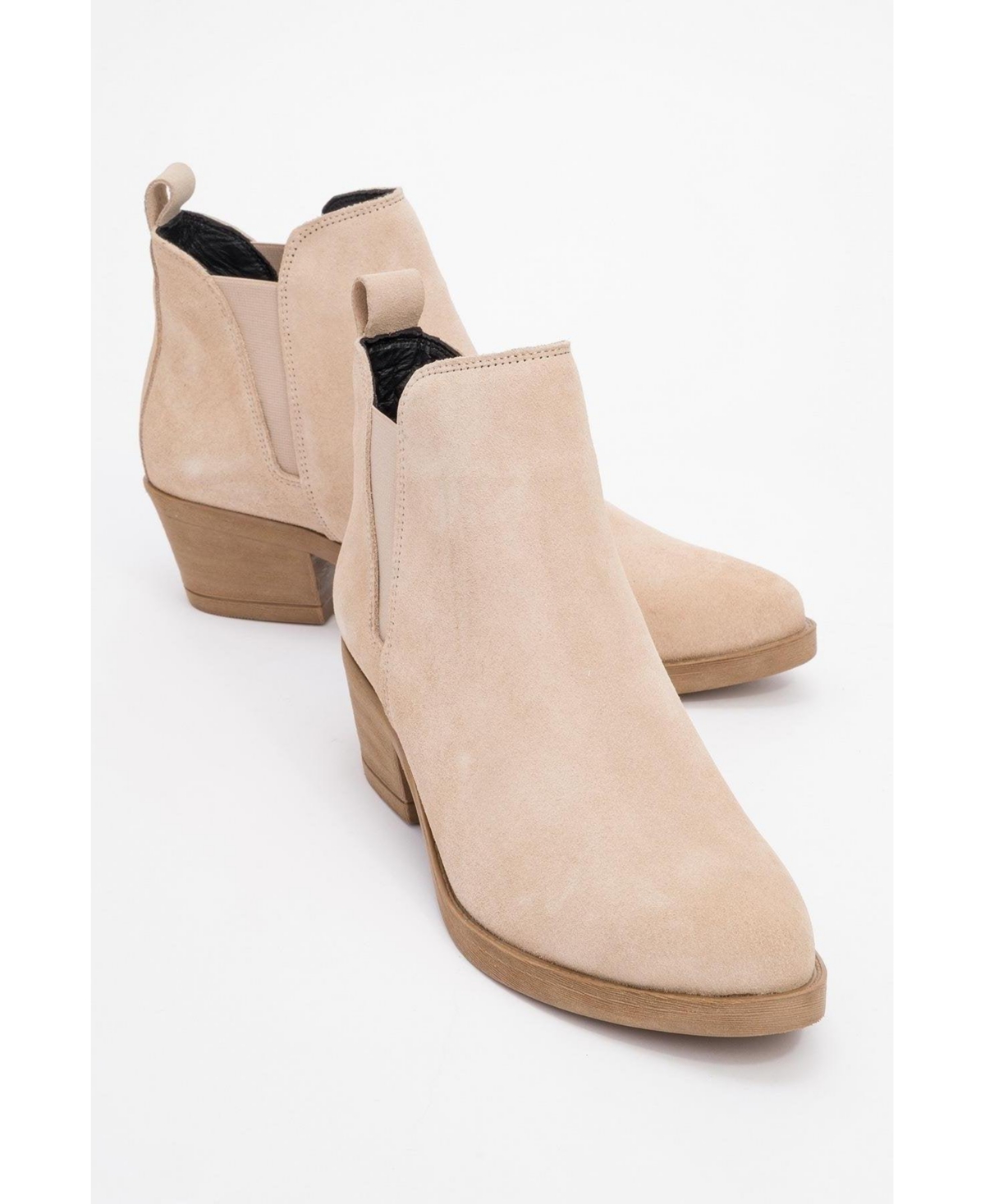 Click here for Forever & Always Shoes Dovena Leather Block Heel A... prices