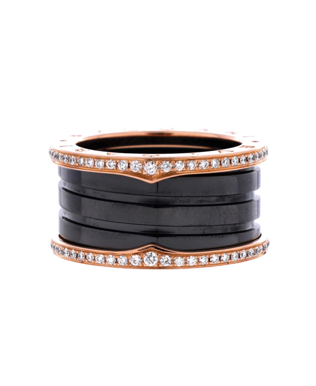 Click here for Pre-Owned Bvlgari B.Zero1 Three Band Ring - 18k ro... prices