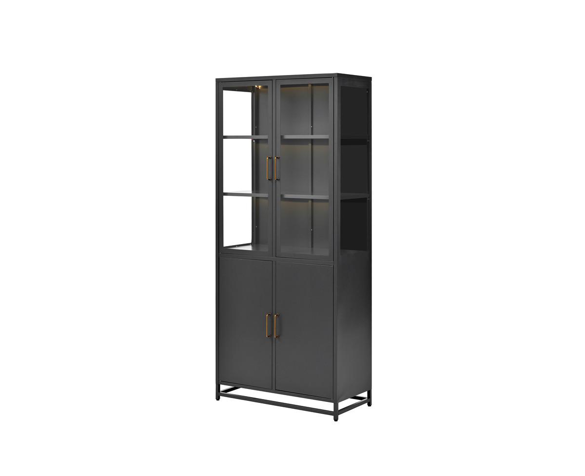 Click here for Casainc 76.75" Tall Display Cabinet with Glas... prices