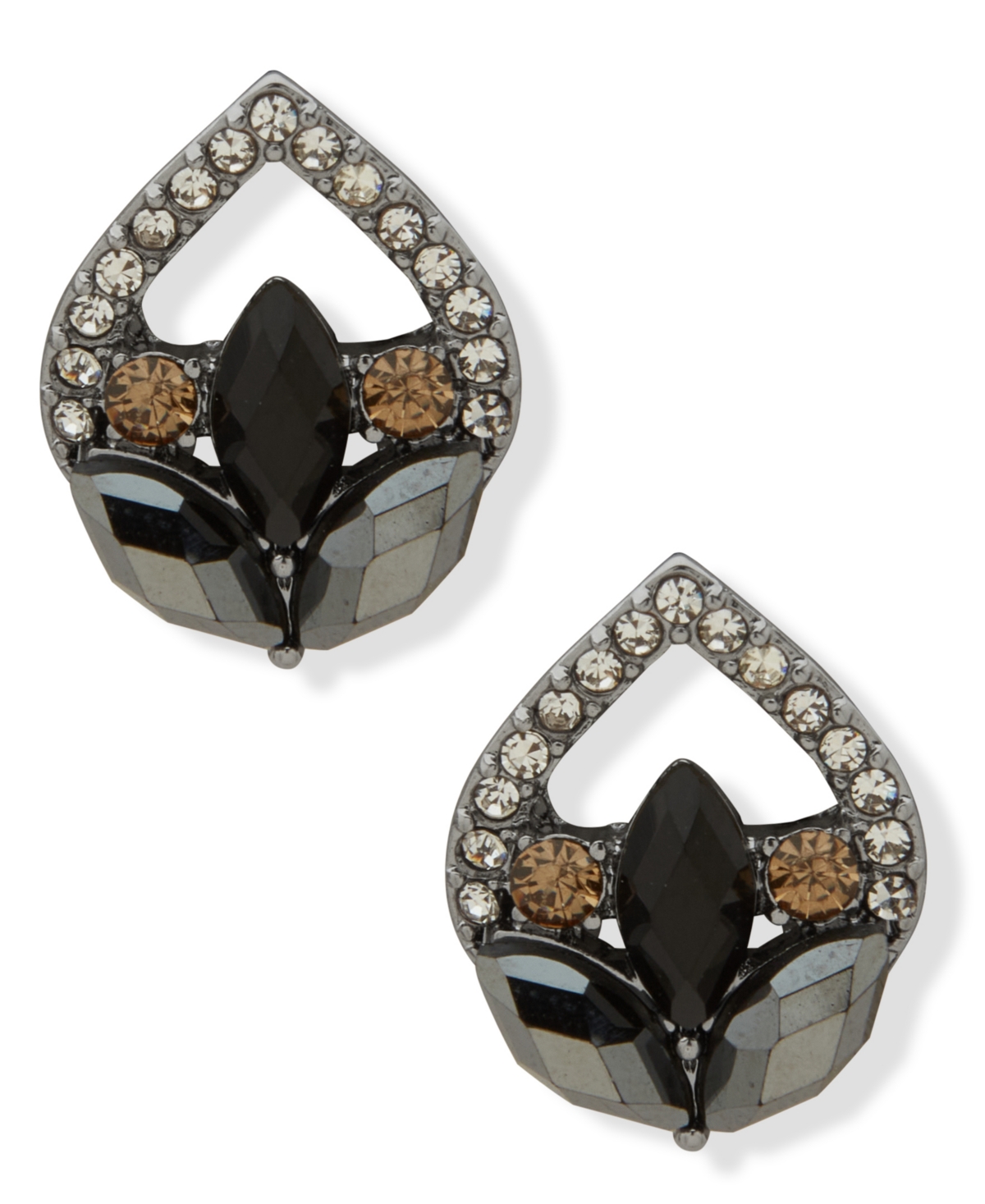 Click here for lonna & lilly Hematite-Tone Cluster Stud Earrings... prices
