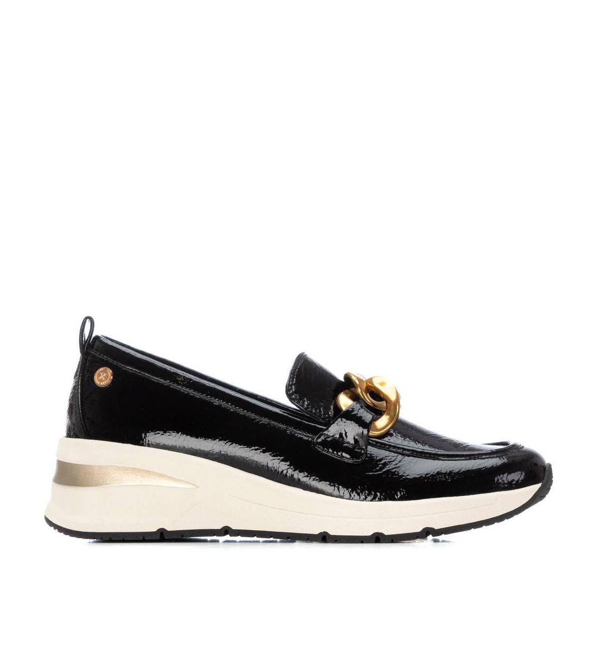 Click here for Womens Wedge Patent Leather Loafers By Xti - Black prices