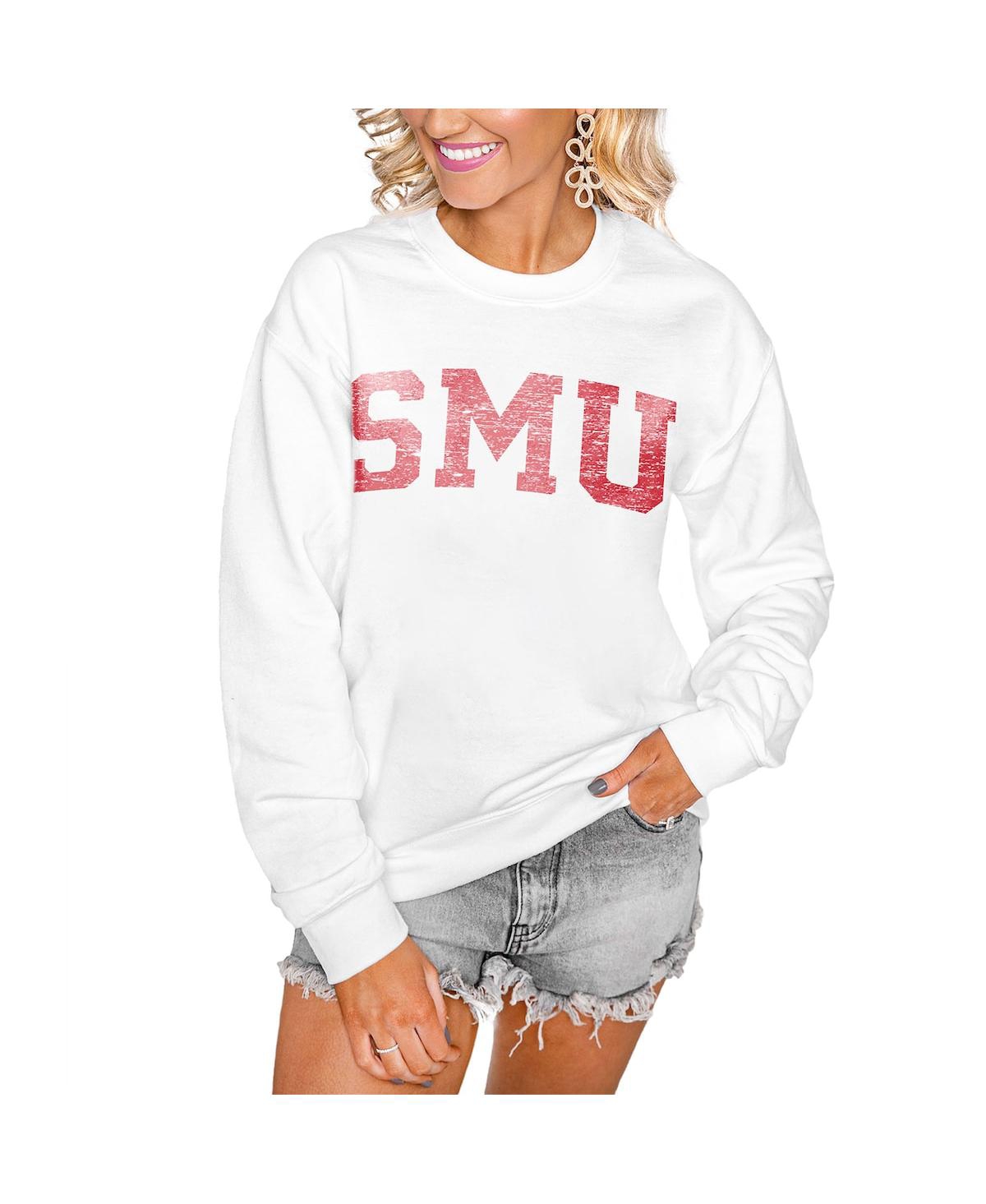 Click here for Gameday Couture Womens White Smu Mustangs Distress... prices