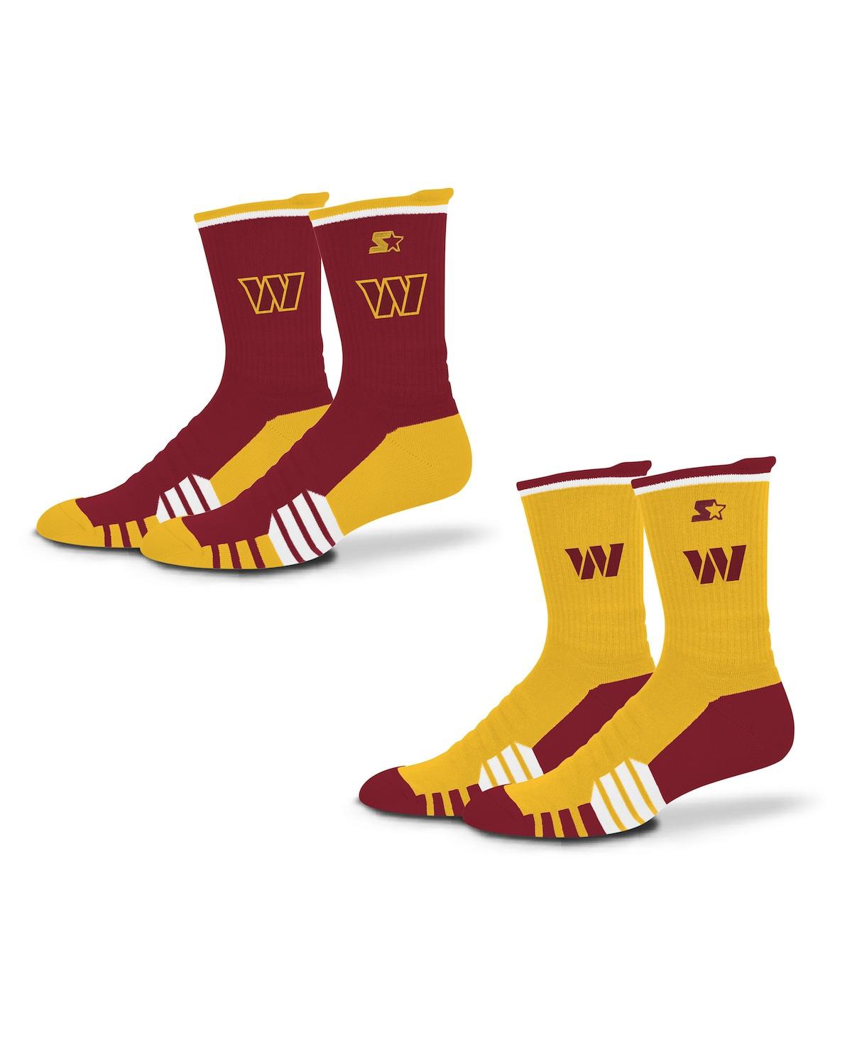 Click here for Starter Mens and Womens 2-Pack Burgundy/Gold Washi... prices